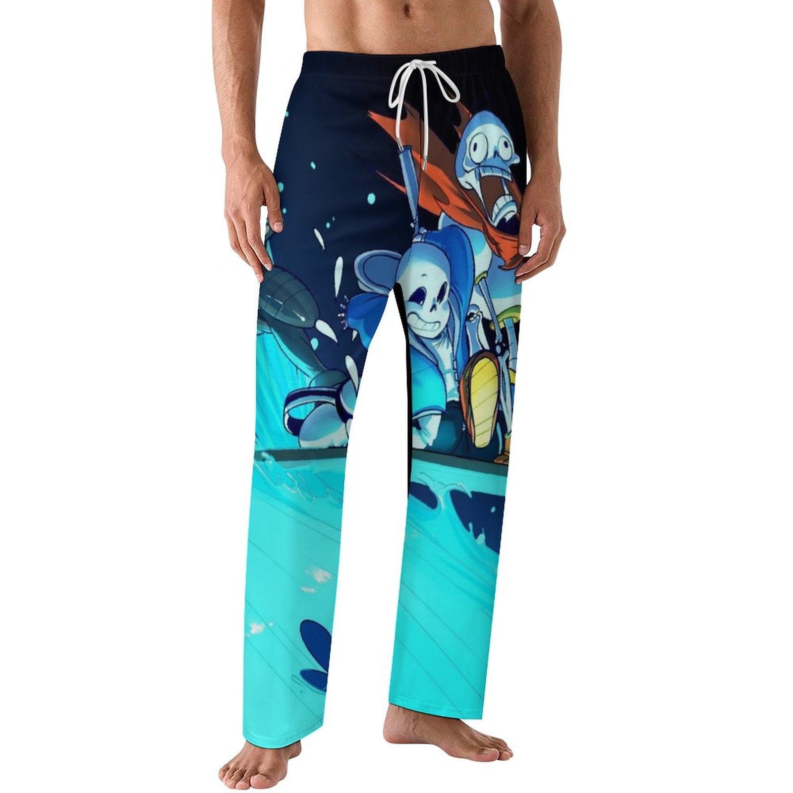 Undertale Cartoon Mens Pajama Pants Cozy Soft Lounge Sleep Pajamas ...