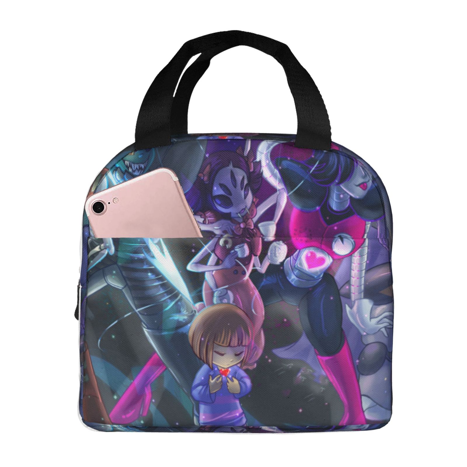 Undertale Character Insulated Lunch Bag Portable Lunchbag Reusable ...
