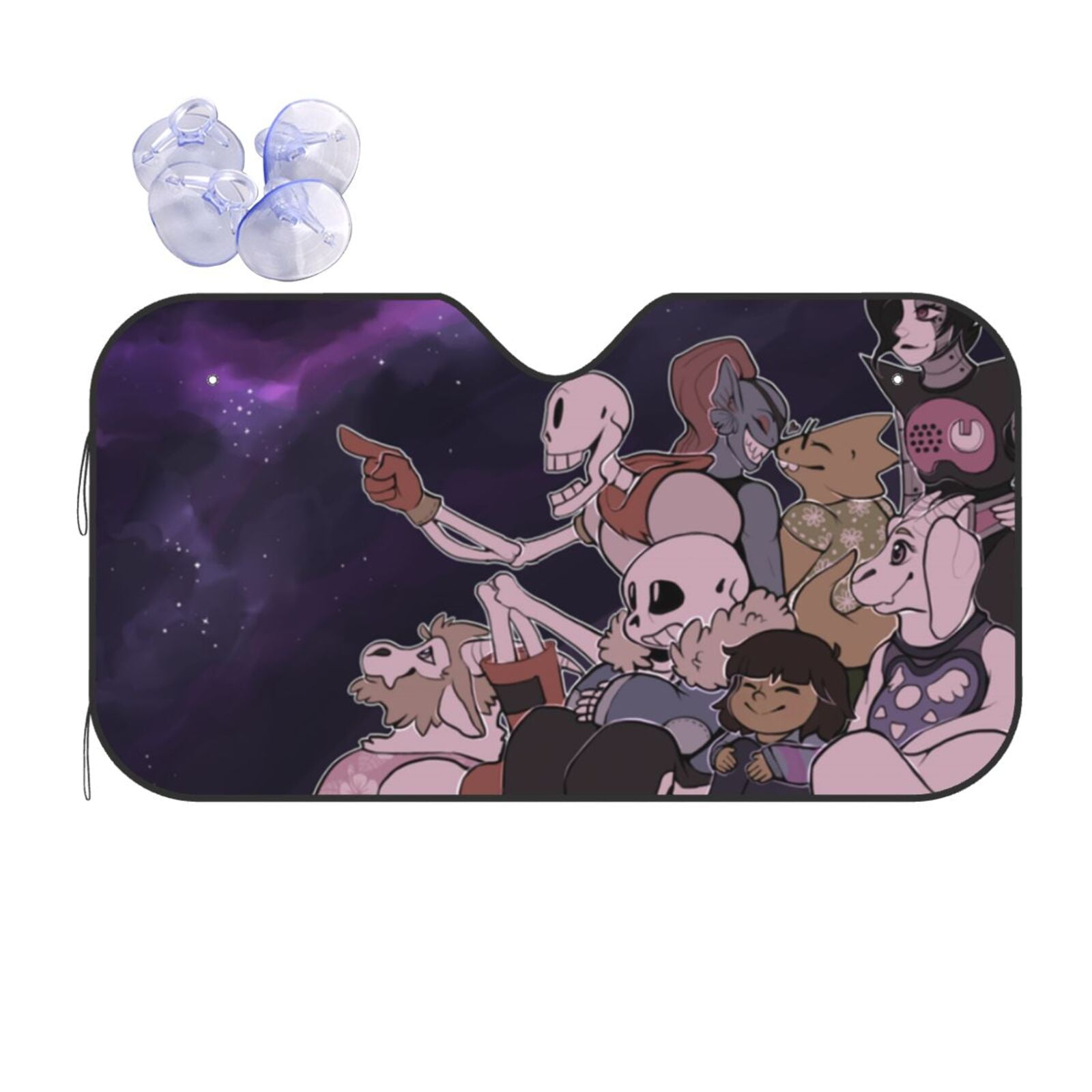 Undertale Characters Car Windshield Sun Shade Accessories Foldable ...