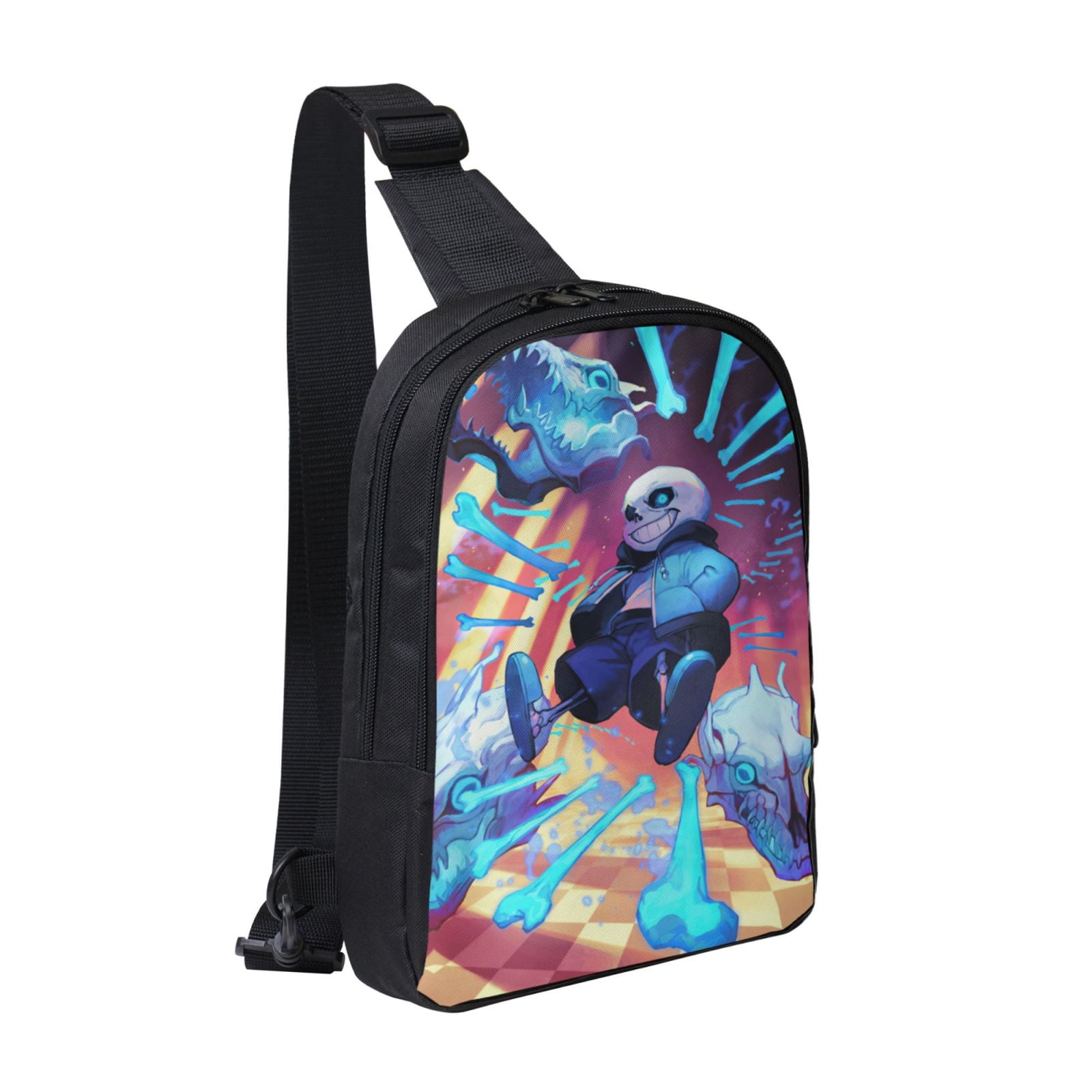 Undertale Chest Bag with Dual Pockets, Crossbody Shoulder Bag with ...