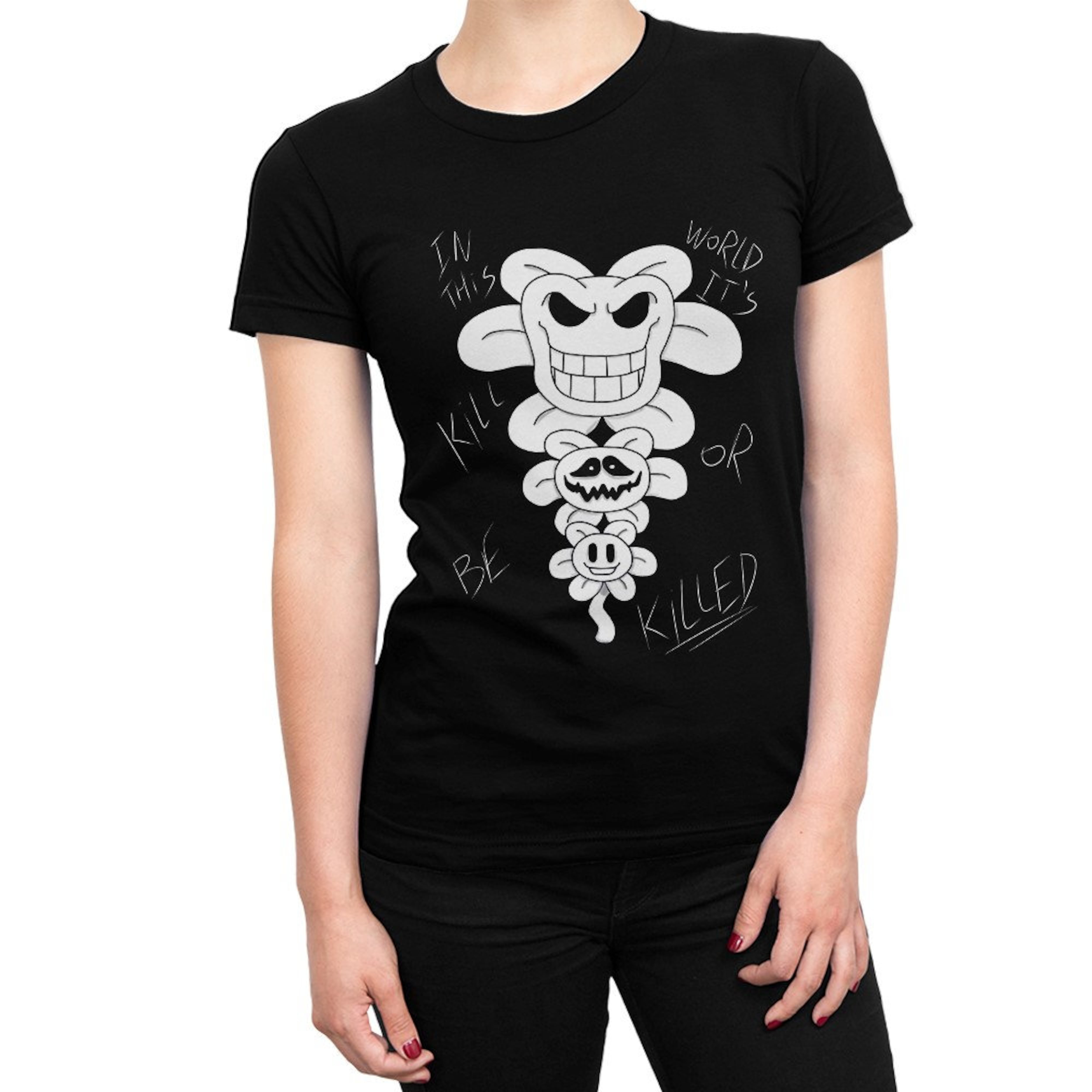 Undertale Flowey Evolution T-Shirt, Men's and Women's Sizes (drsh-276 ...