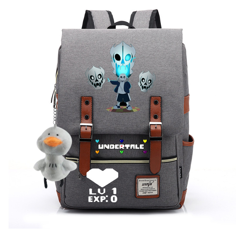 Undertale Flowey Sans Anime Backpacks Cartoon Laptop Backpack Daypack ...