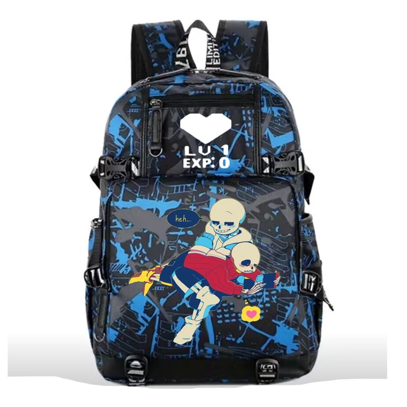 Undertale Flowey sans Anime Backpacks Cartoon Laptop Backpack Daypack ...