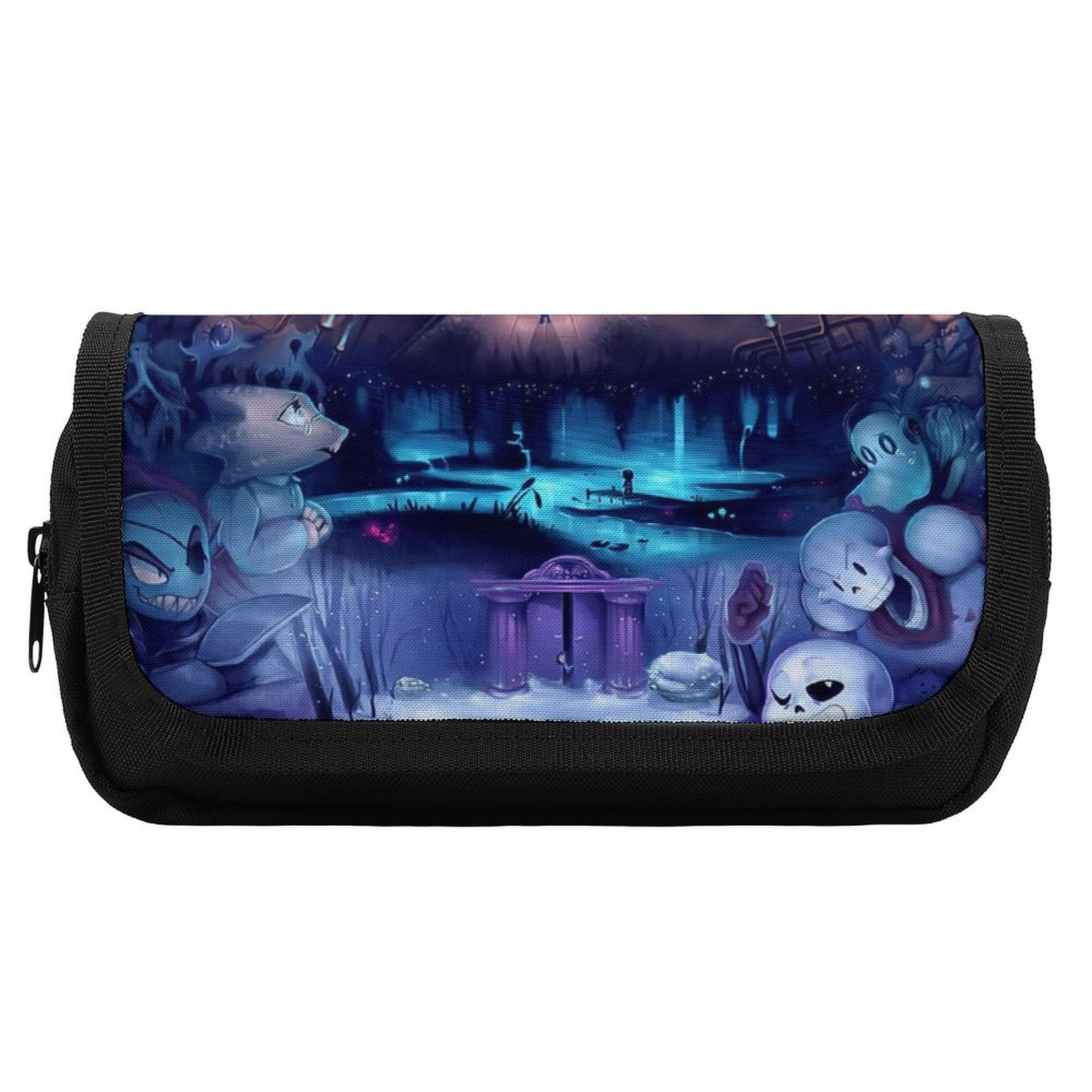 Undertale Frisk Game Pencil Case Large Capacity Pencilcase Double-layer ...