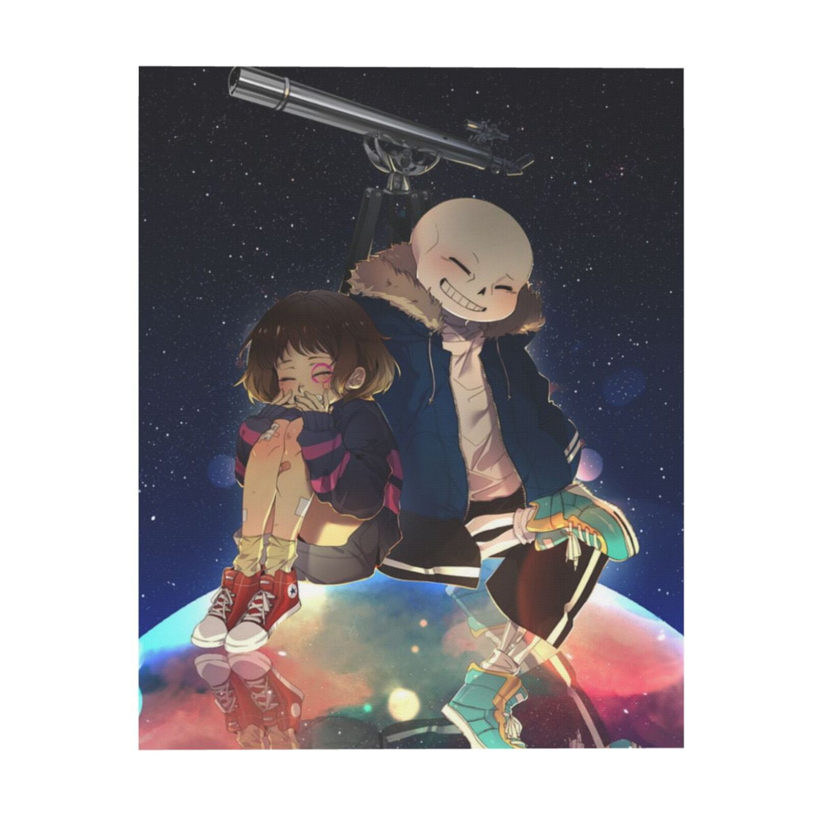 Undertale Frisk Sans Canvas Decorative Poster Gift Art Picture Painting ...