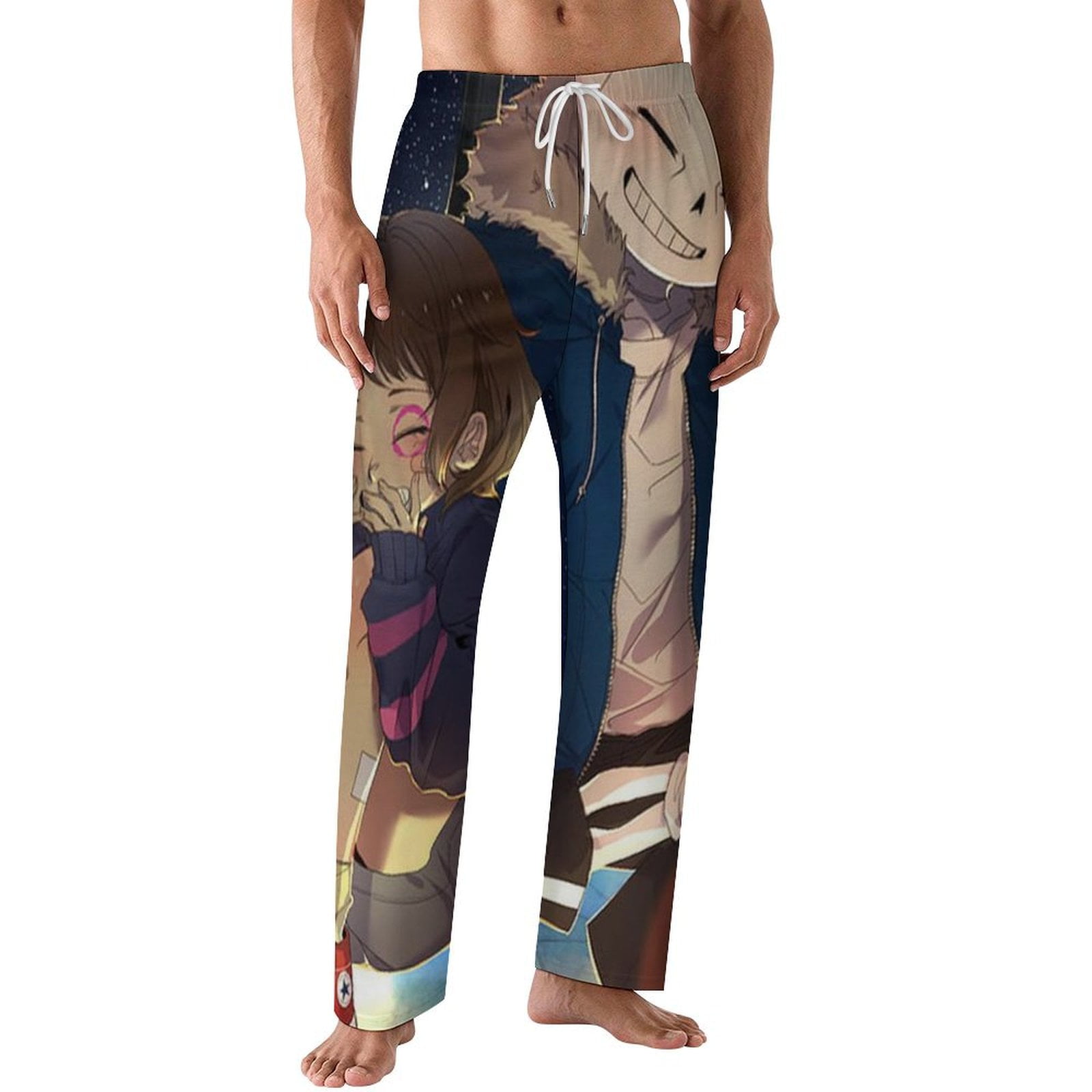 Undertale Frisk Sans Mens Pajama Pants Cozy Soft Lounge Sleep Pajamas ...
