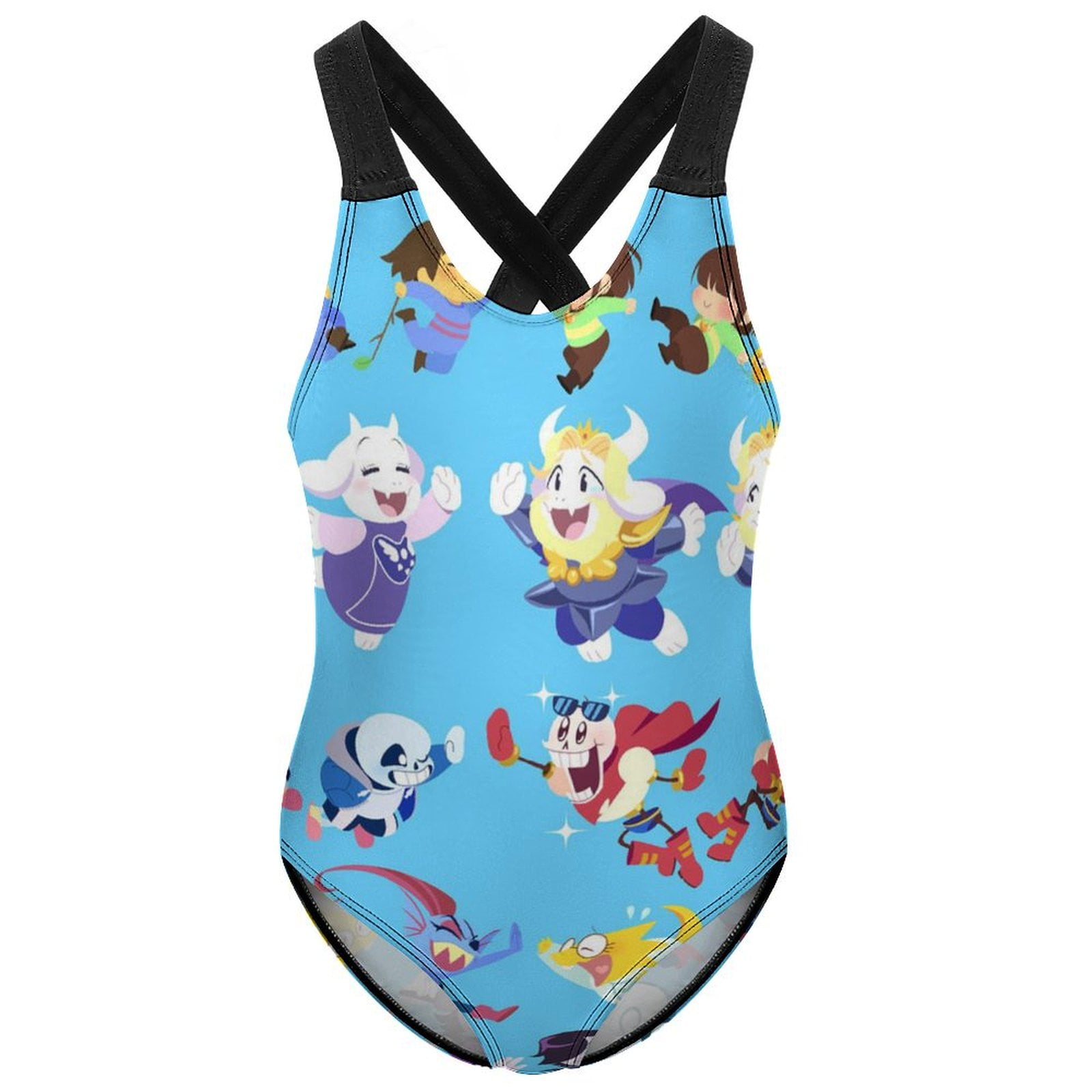 Undertale Game Characters Children's One-piece Swimsuit Summer Girl's ...