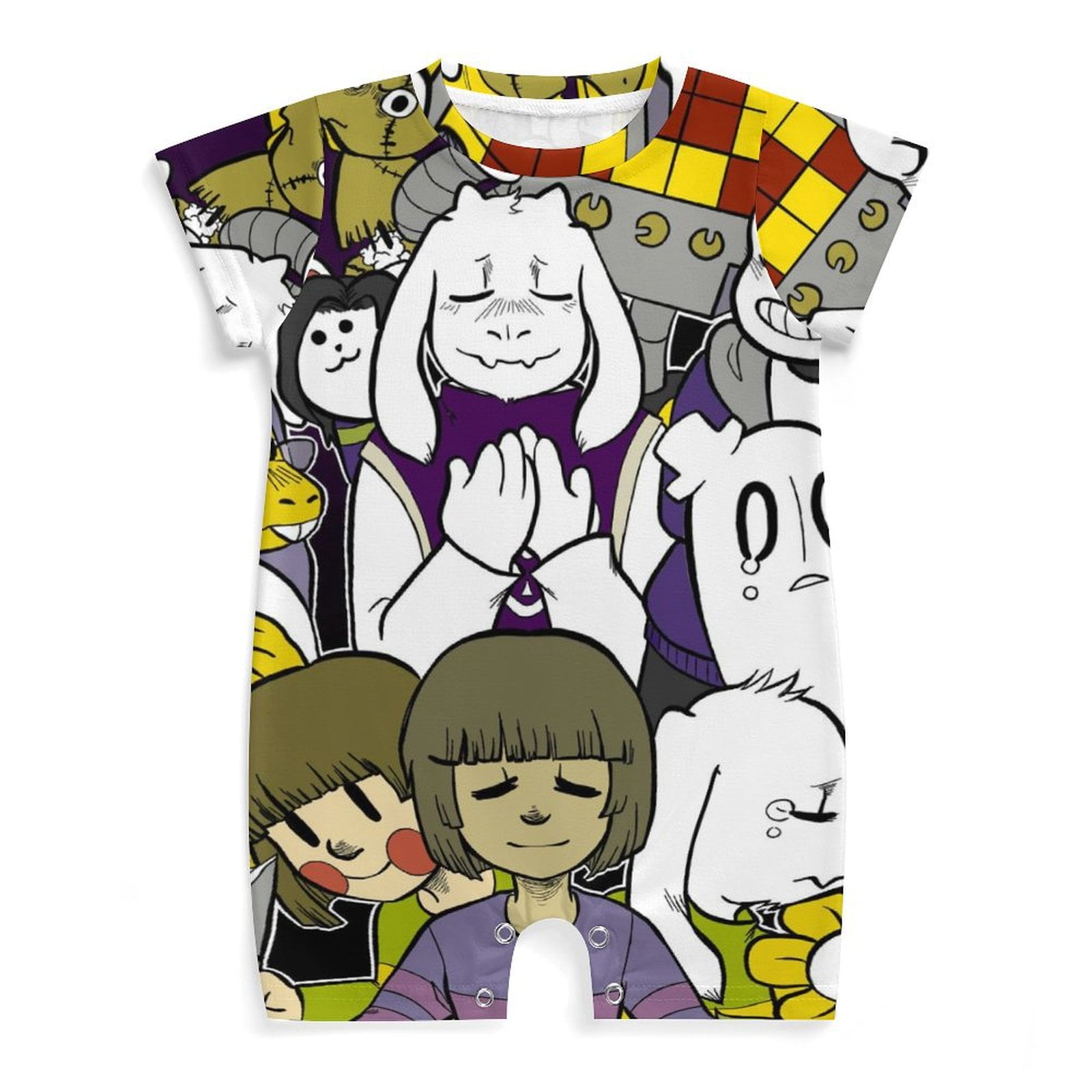 Undertale Game Play Baby Romper Jumpsuit Summer Short Sleeve One-Piece ...
