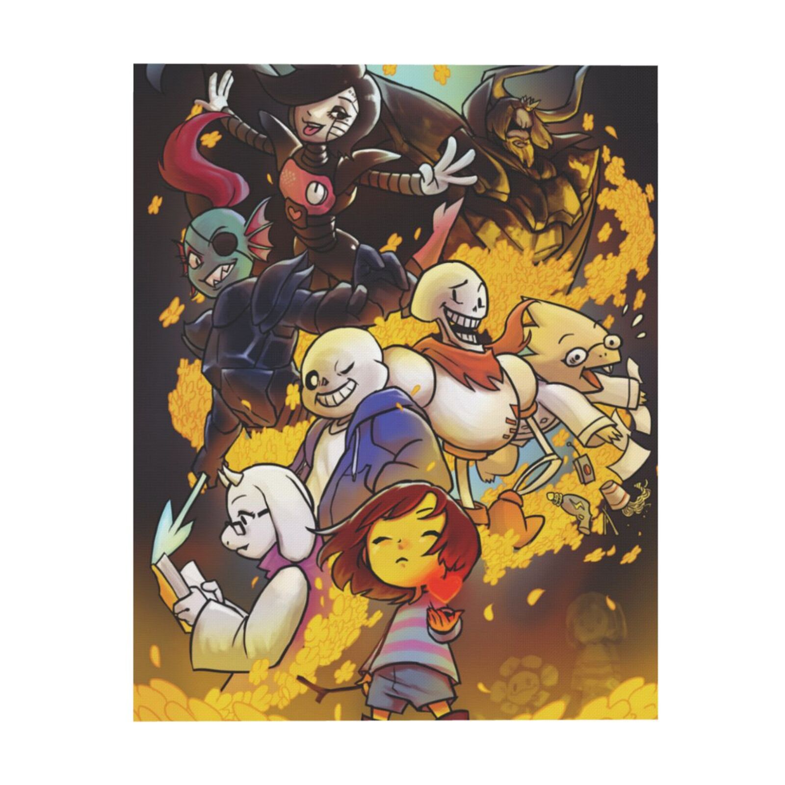 Undertale Game Poster Canvas Decorative Poster Gift Art Picture ...