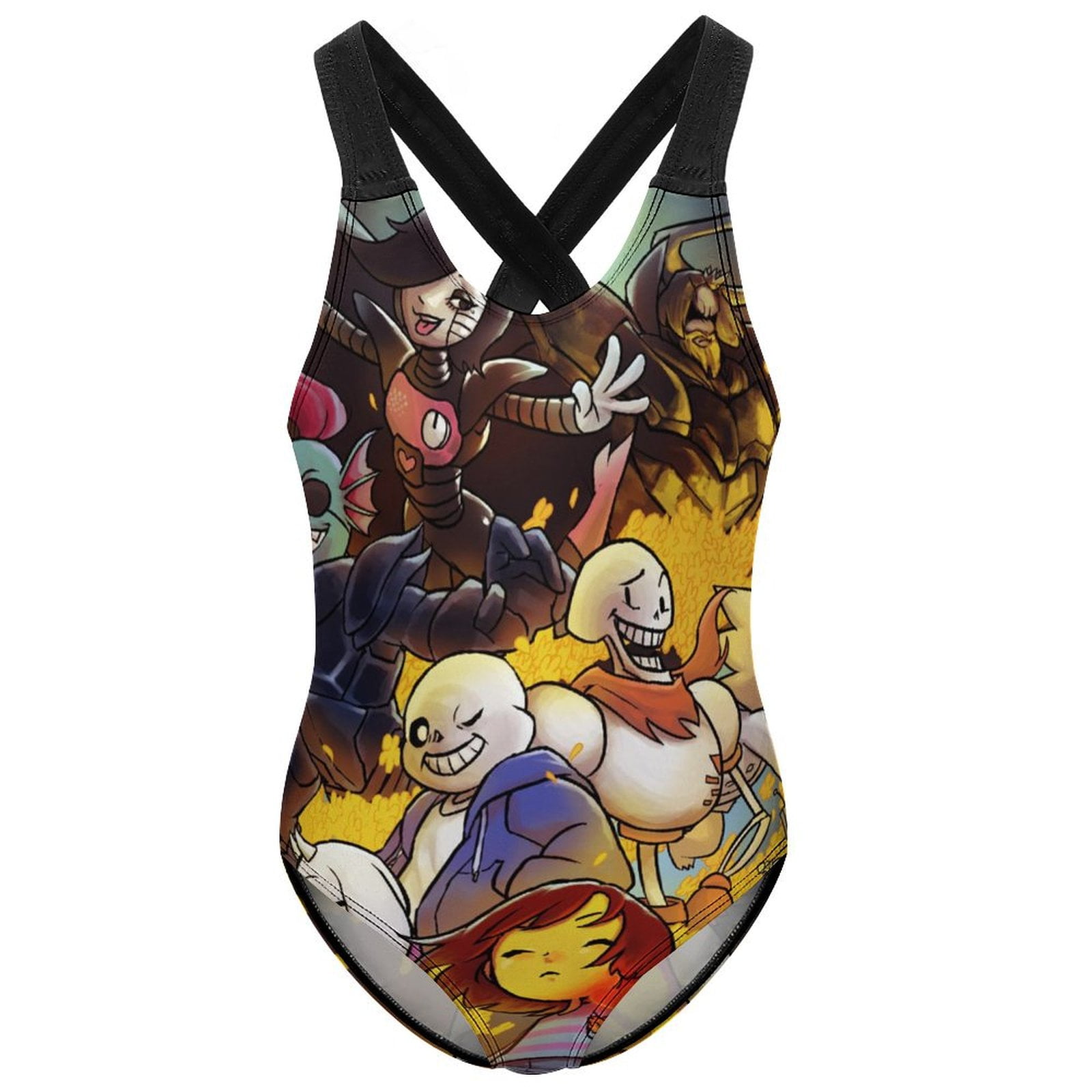 Undertale Game Poster Children's One-piece Swimsuit Summer Girl's ...