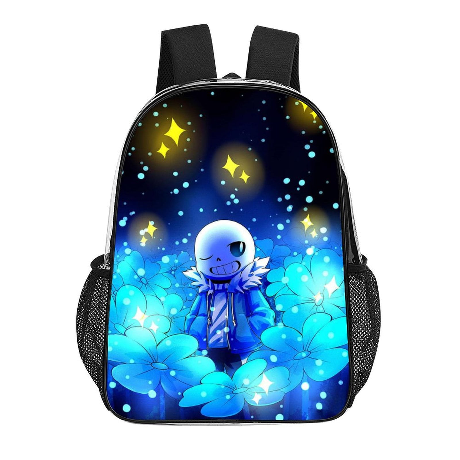 Undertale Game Sans Galaxy Clear Backpack Large Capacity Daypack Clear ...
