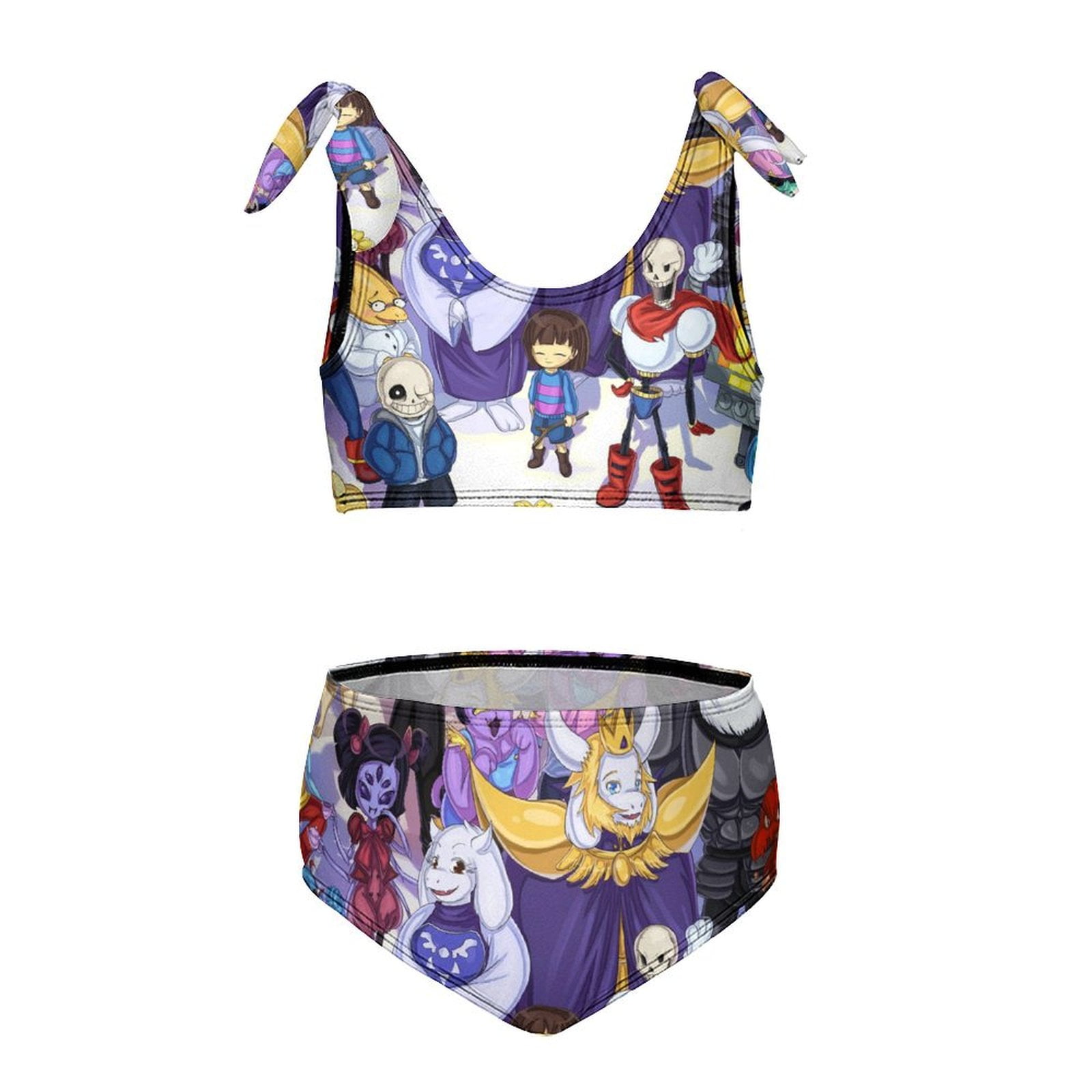 Undertale Girls Swimsuits Set 2pcs Summer Holiday Bathing Suit Swimwear ...