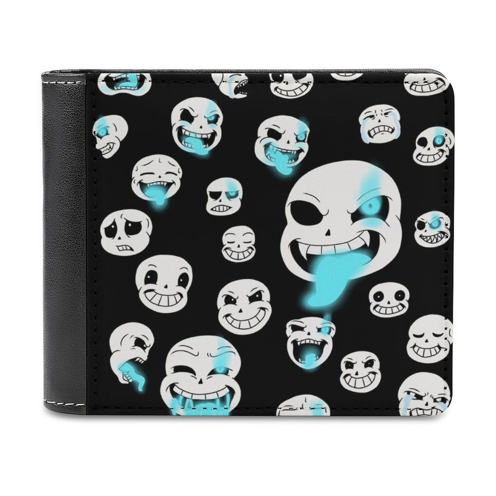Undertale Leather Wallet Slim Card Wallet Bifold RFID Blocking Card ...