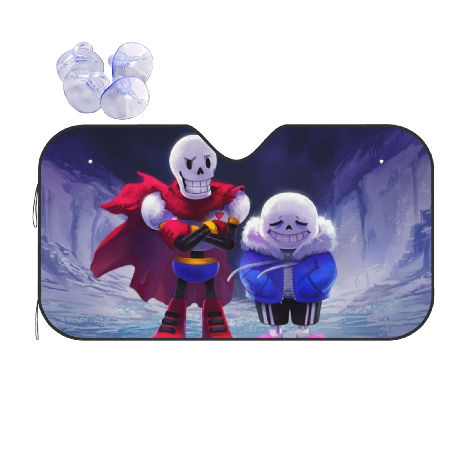 Undertale Papyrus Sans Car Windshield Sun Shade Accessories Foldable ...