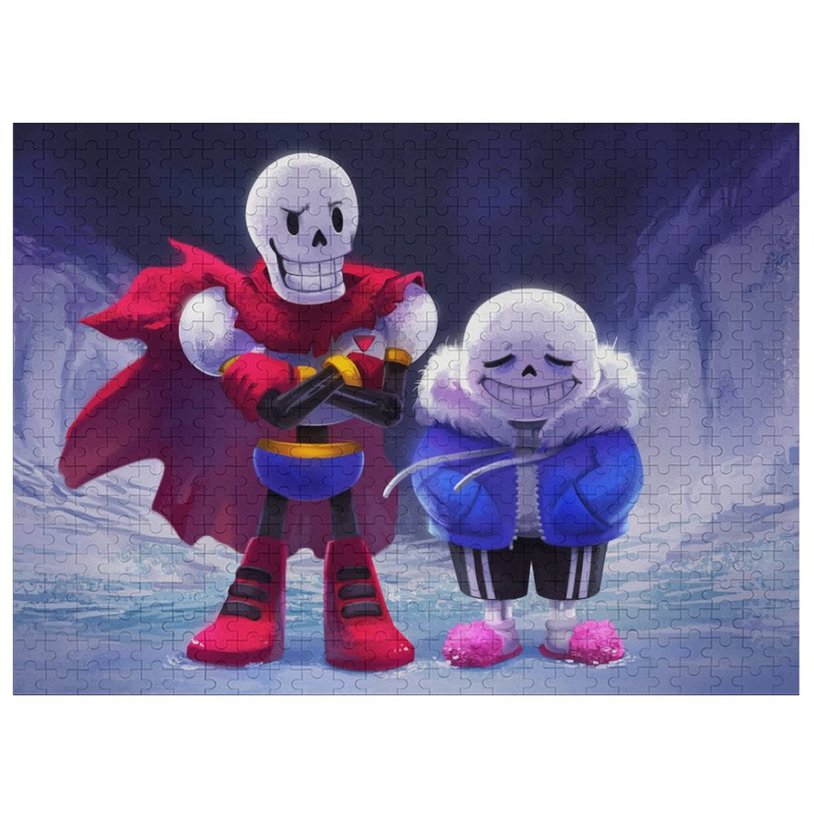 Undertale Papyrus Sans Jigsaw Puzzles Interlocking Puzzles Home Decor ...