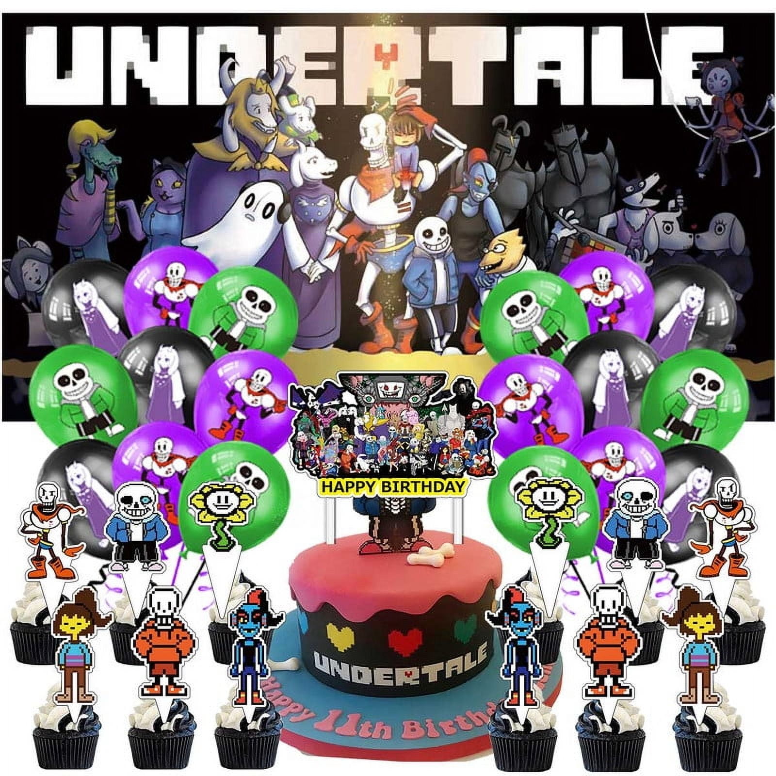 Undertale Party Supplies Decor Latex Balloons Birthday Banner ...