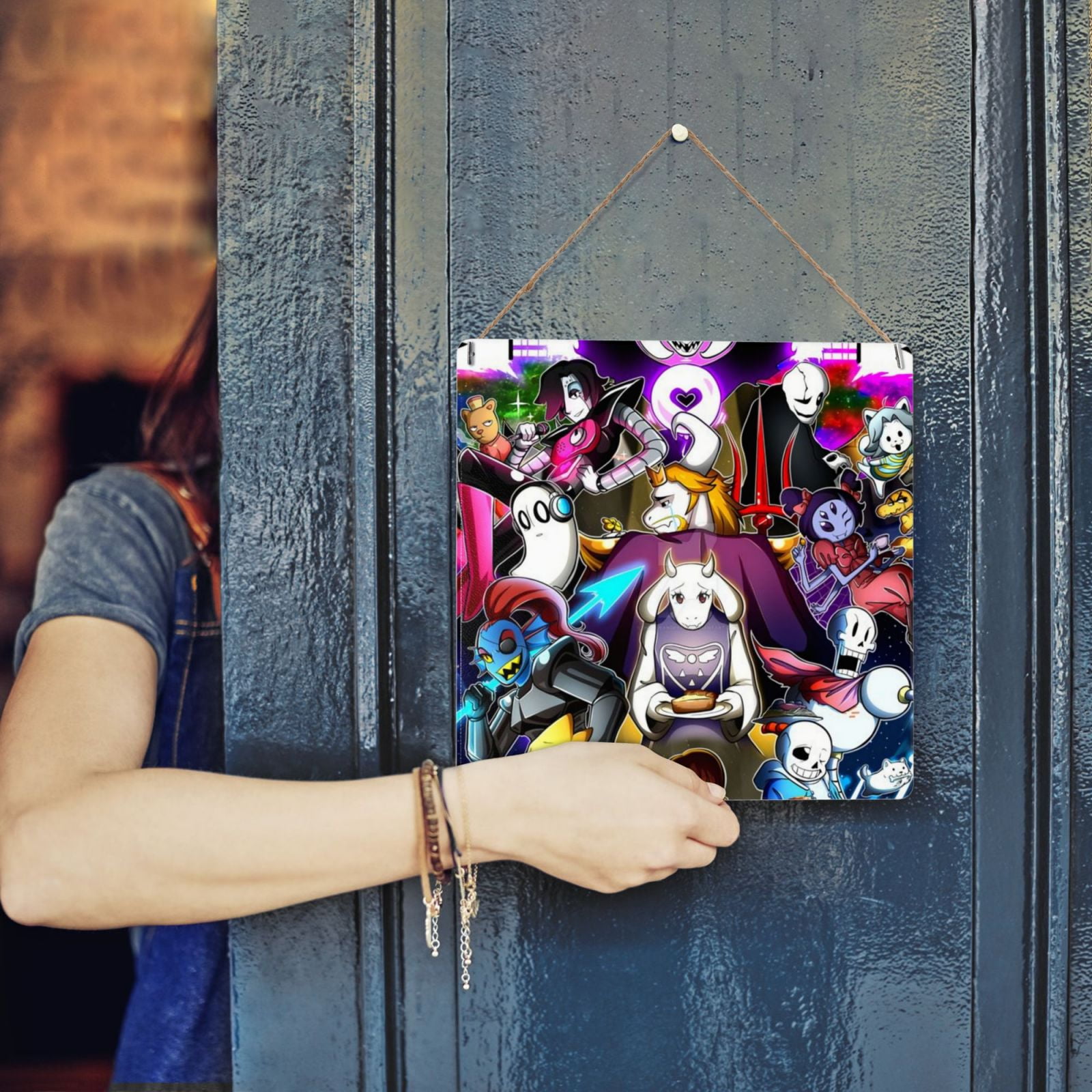 Undertale Pintura Impresa En Estaño, Decoración De Pared Para El Hogar ...