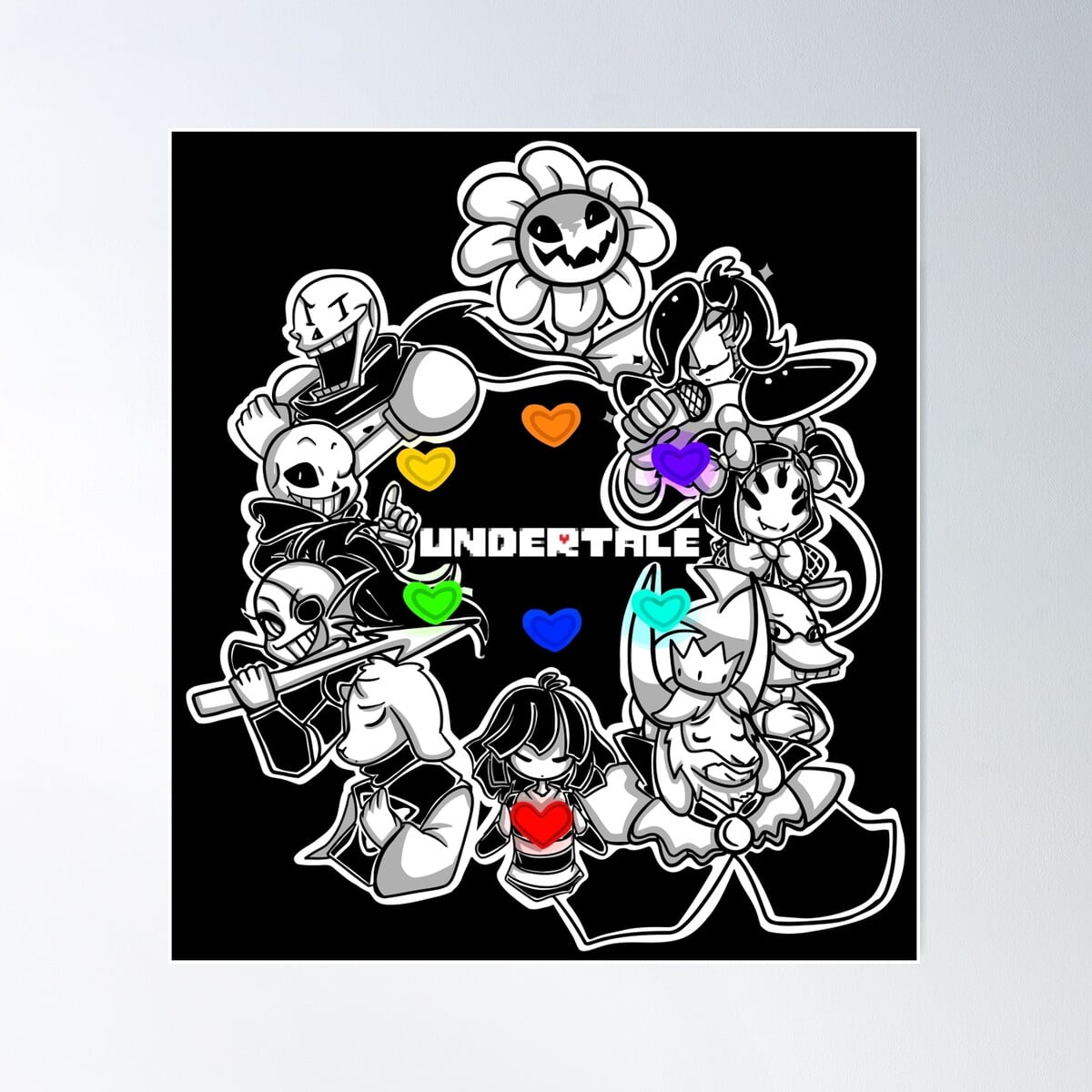 Undertale Poster Wall Art, Modern Wall Decor For Living Room Bedroom ...