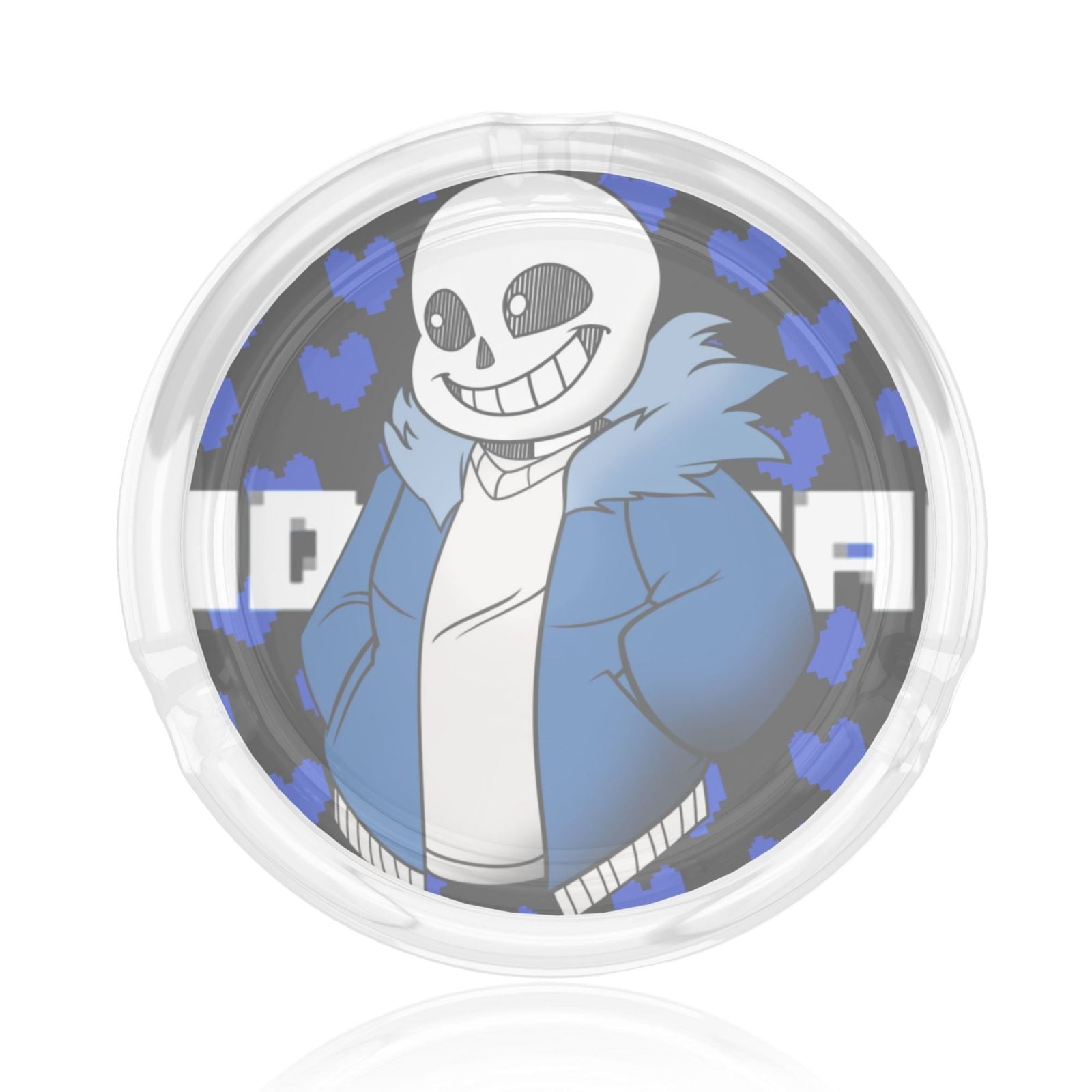 Undertale Round Glass Ashtray 3d Printing For Indoor And Outdoor, Home ...