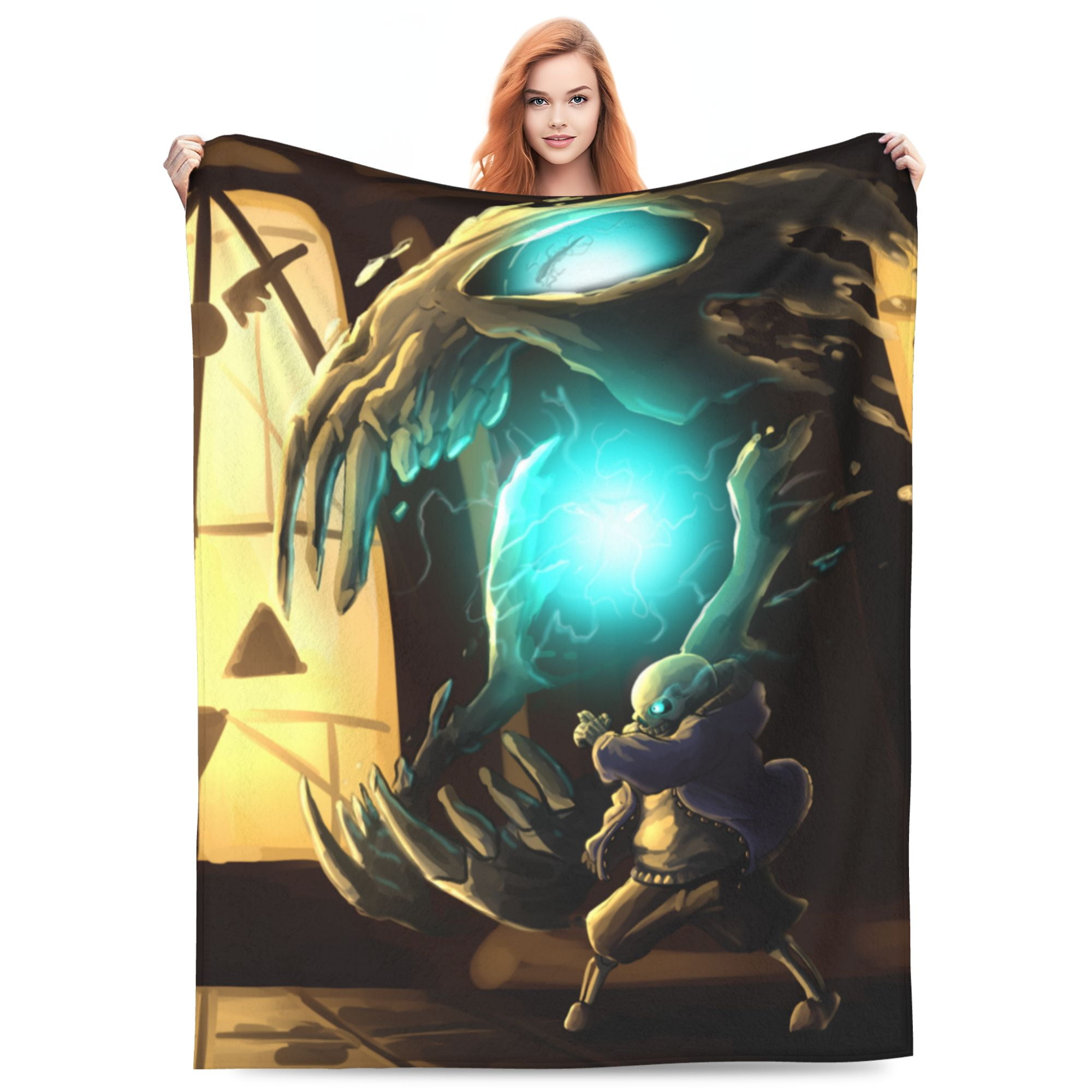 Undertale Sans 3D Printing Blanket, Lightweight Throw Blankets Flannel ...