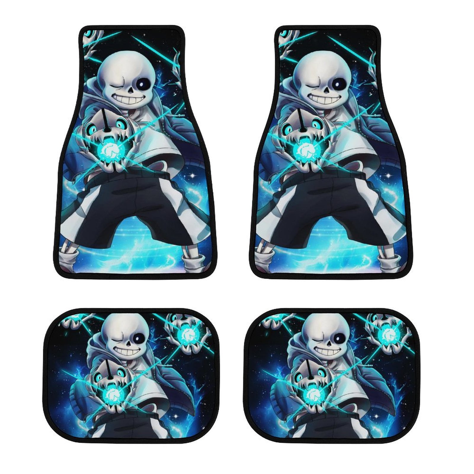 Undertale Sans 4 Pcs Car Floor Mats Universal Fit Floor Mats Front ...