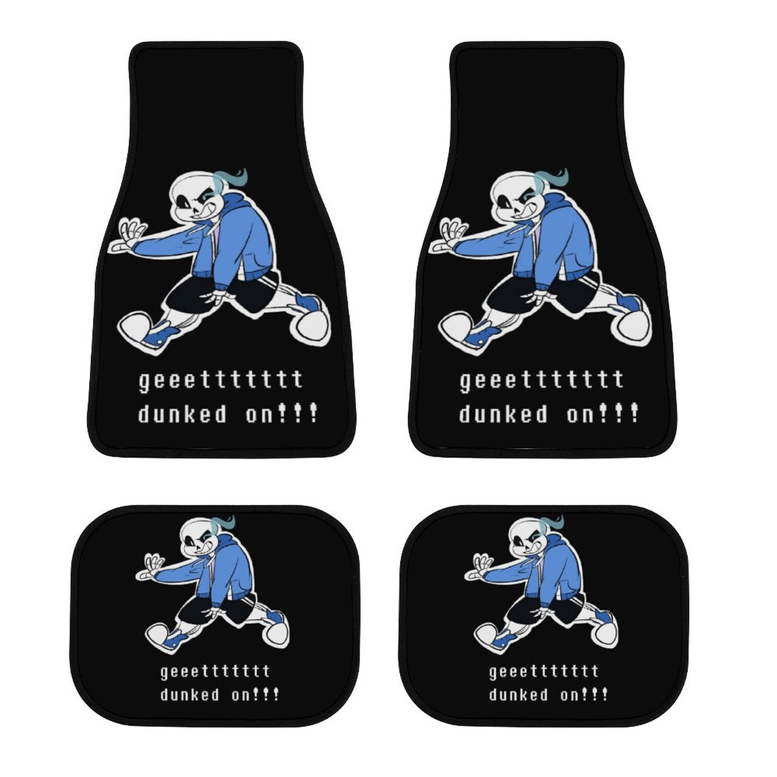 Undertale Sans 4 Pcs Car Floor Mats Universal Fit Floor Mats Front ...