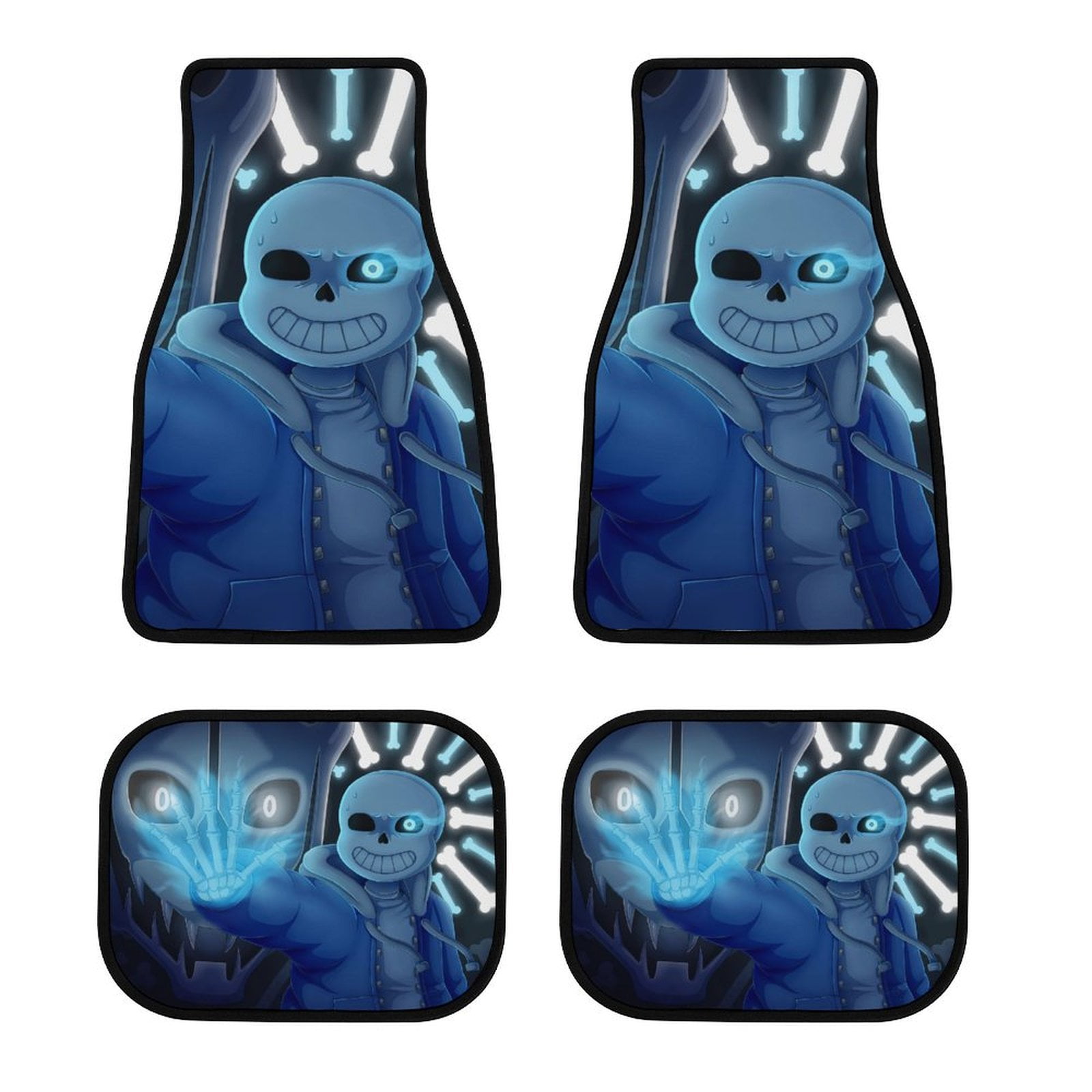 Undertale Sans 4 Pcs Car Floor Mats Universal Fit Floor Mats Front ...