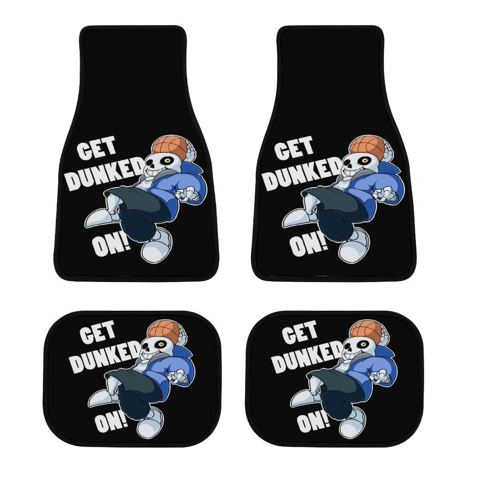 Undertale Sans 4 Pcs Car Floor Mats Universal Fit Floor Mats Front ...