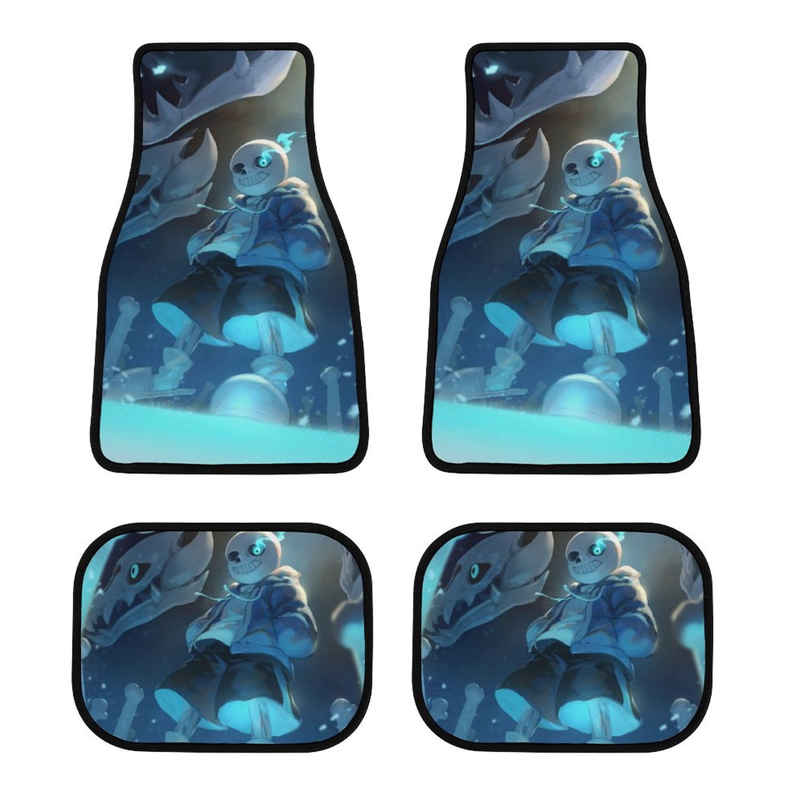 Undertale Sans 4 Pcs Car Floor Mats Universal Fit Floor Mats Front ...