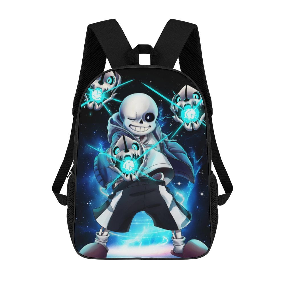 Undertale Sans Backpack 17 Inch Shoulder Bag Sturdy Laptop Backpack ...