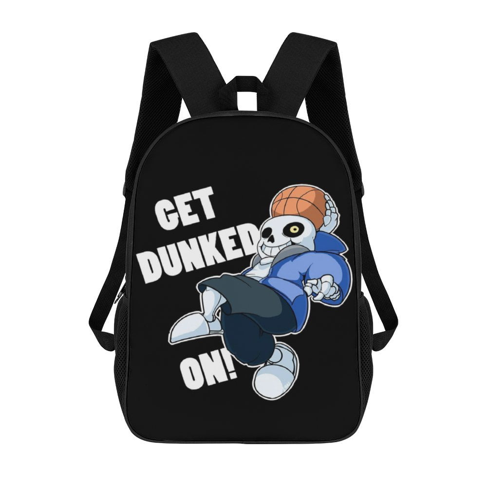 Undertale Sans Backpack 17 Inch Shoulder Bag Sturdy Laptop Backpack ...