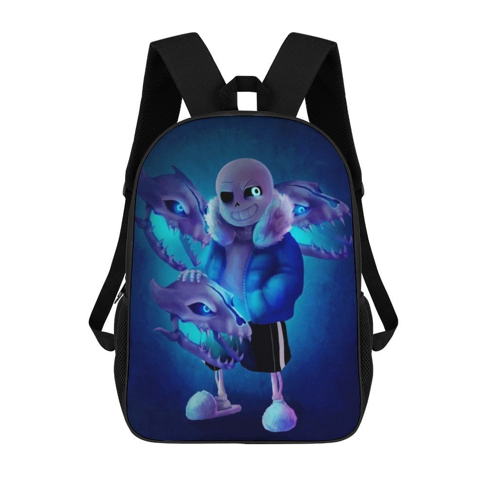 Undertale Sans Backpack 17 Inch Shoulder Bag Sturdy Laptop Backpack ...