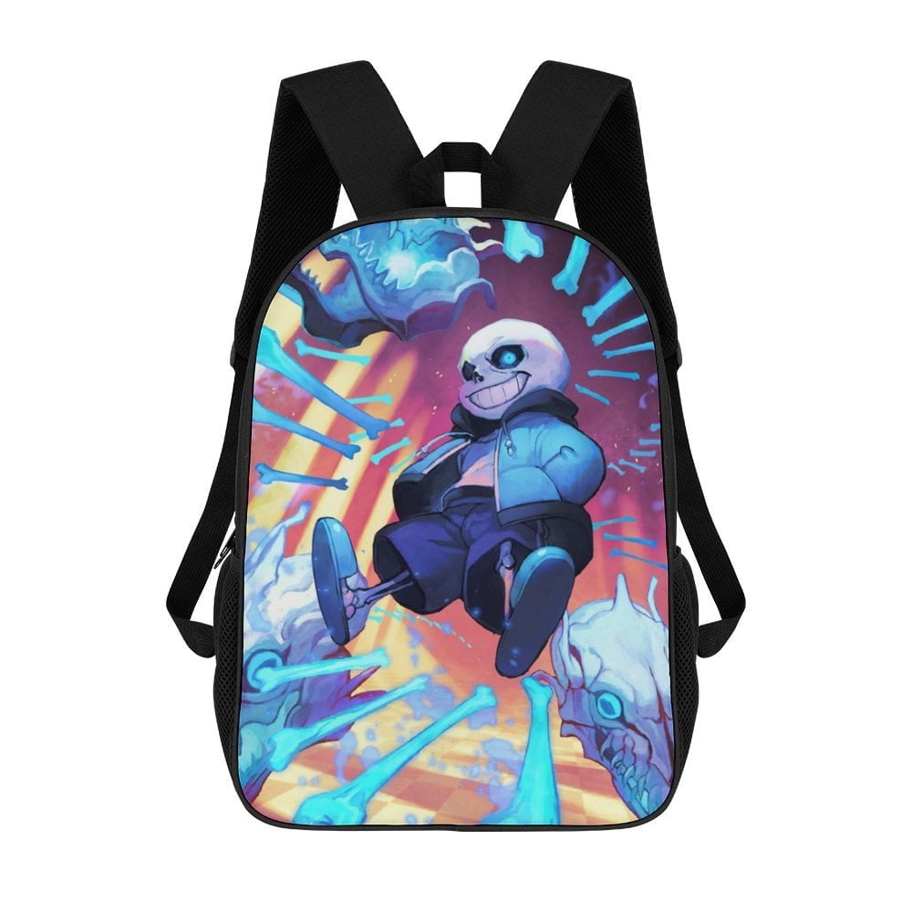 Undertale Sans Backpack 17 Inch Shoulder Bag Sturdy Laptop Backpack ...