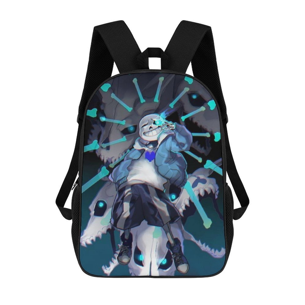 Undertale Sans Backpack 17 Inch Shoulder Bag Sturdy Laptop Backpack ...