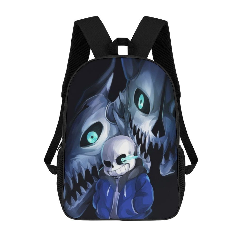 Undertale Sans Backpack 17 Inch Shoulder Bag Sturdy Laptop Backpack ...