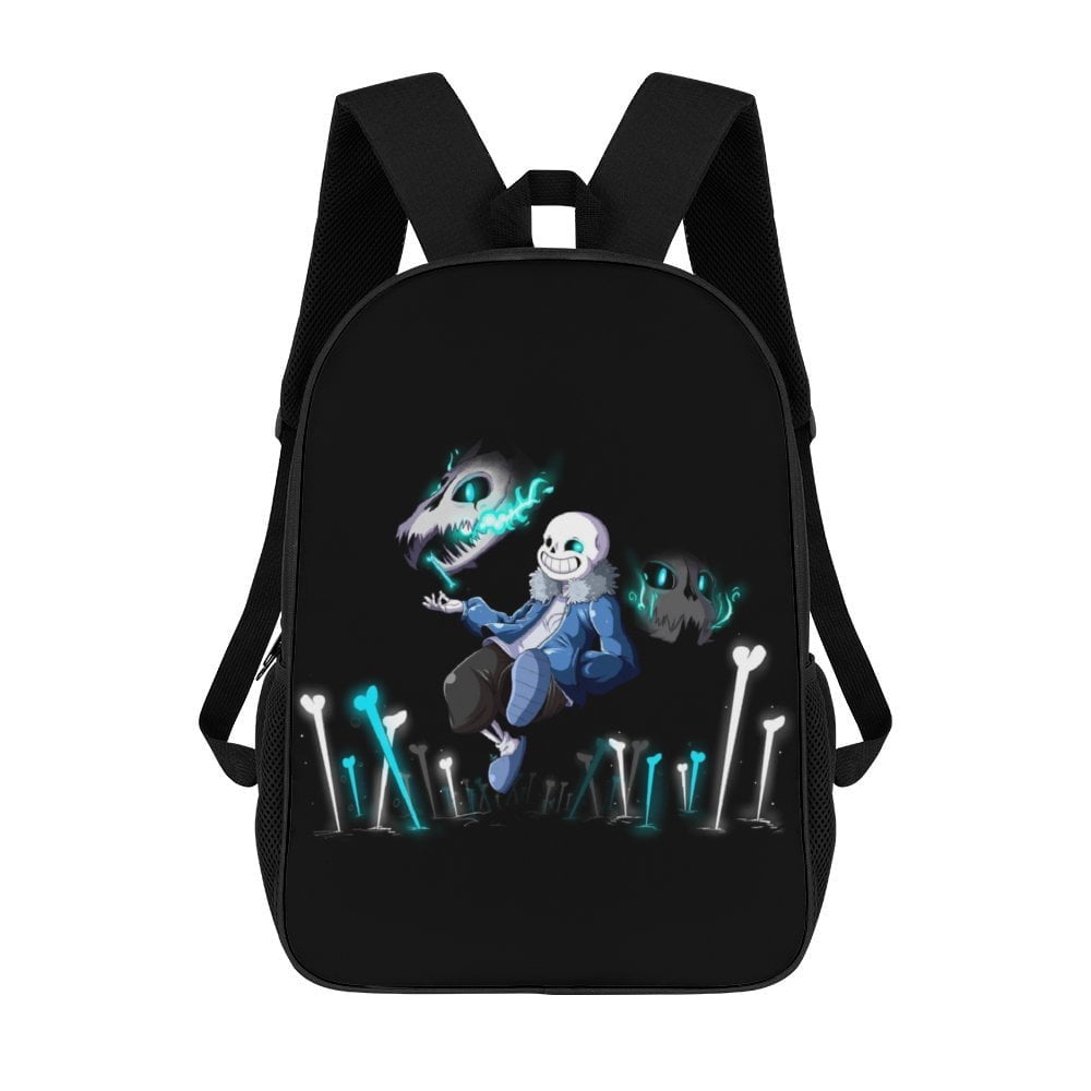 Undertale Sans Backpack 17 Inch Shoulder Bag Sturdy Laptop Backpack ...