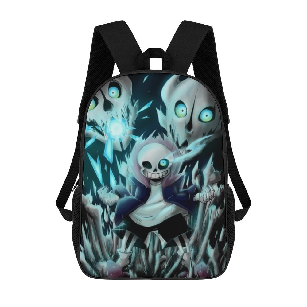 Undertale Sans Backpack 17 Inch Shoulder Bag Sturdy Laptop Backpack ...