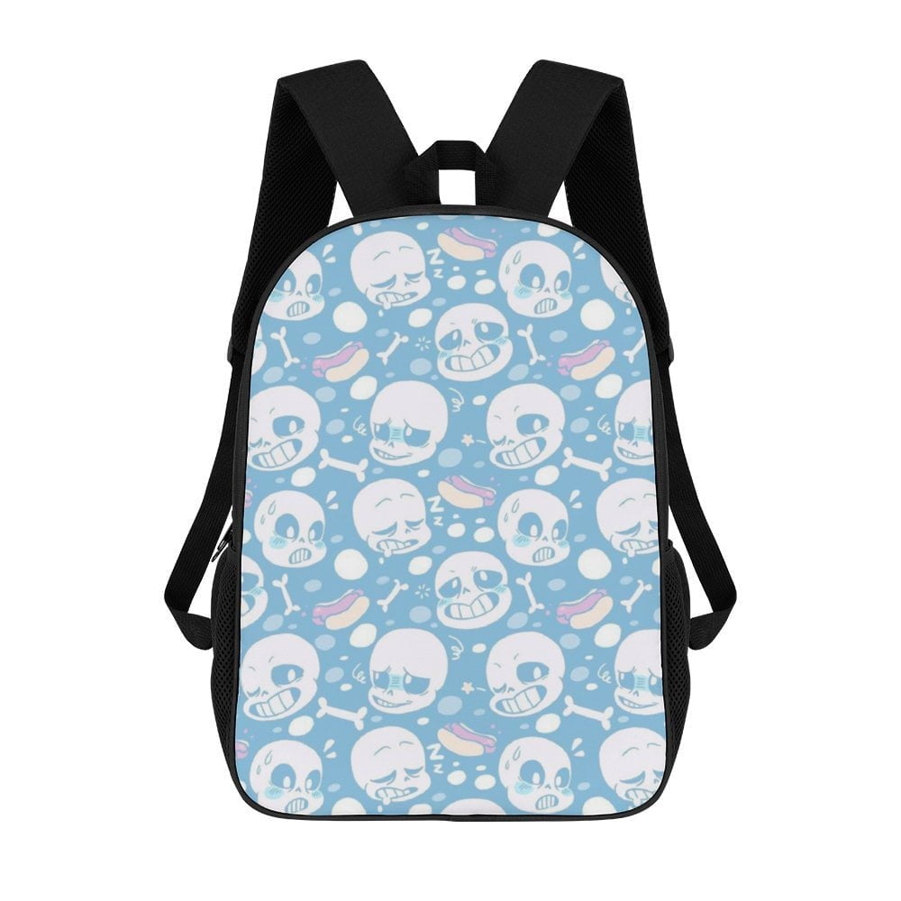 Undertale Sans Backpack 17 Inch Shoulder Bag Sturdy Laptop Backpack ...