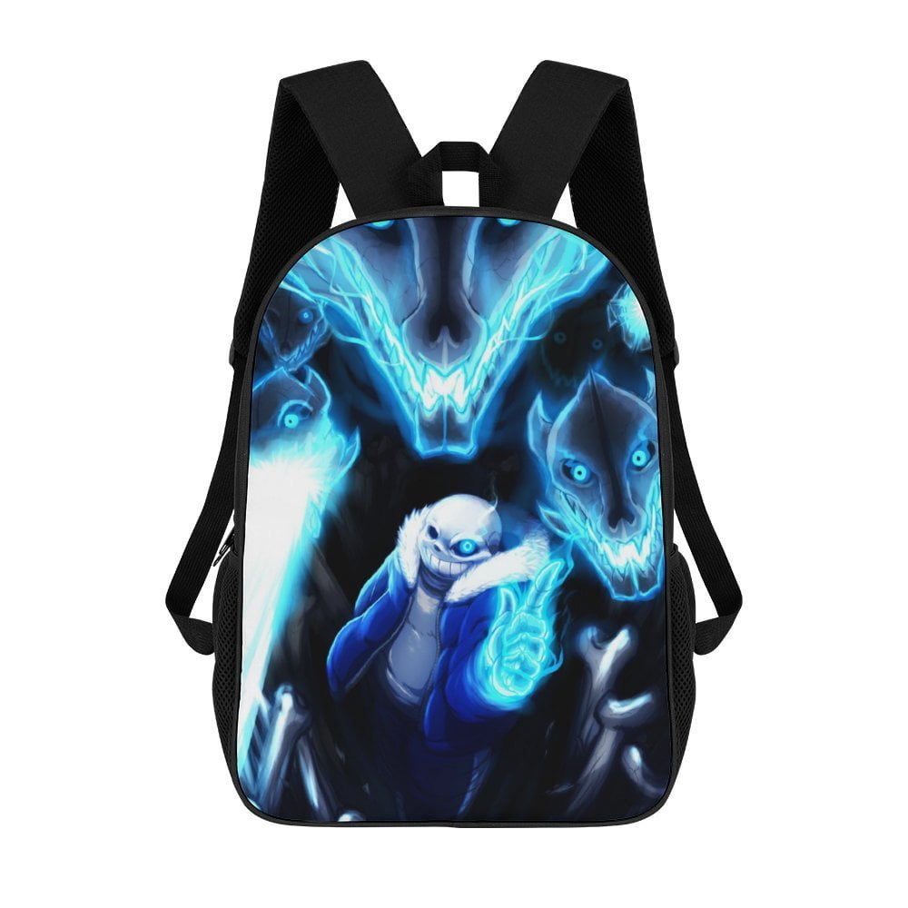 Undertale Sans Backpack 17 Inch Shoulder Bag Sturdy Laptop Backpack ...