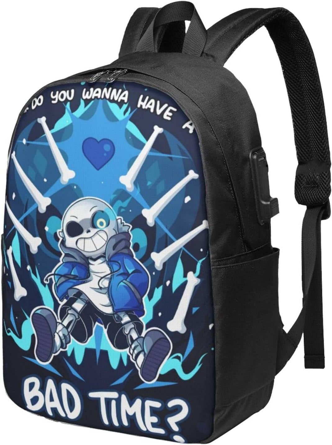 Undertale Sans Backpack Men Women Computer Bag with USB Port Laptop ...