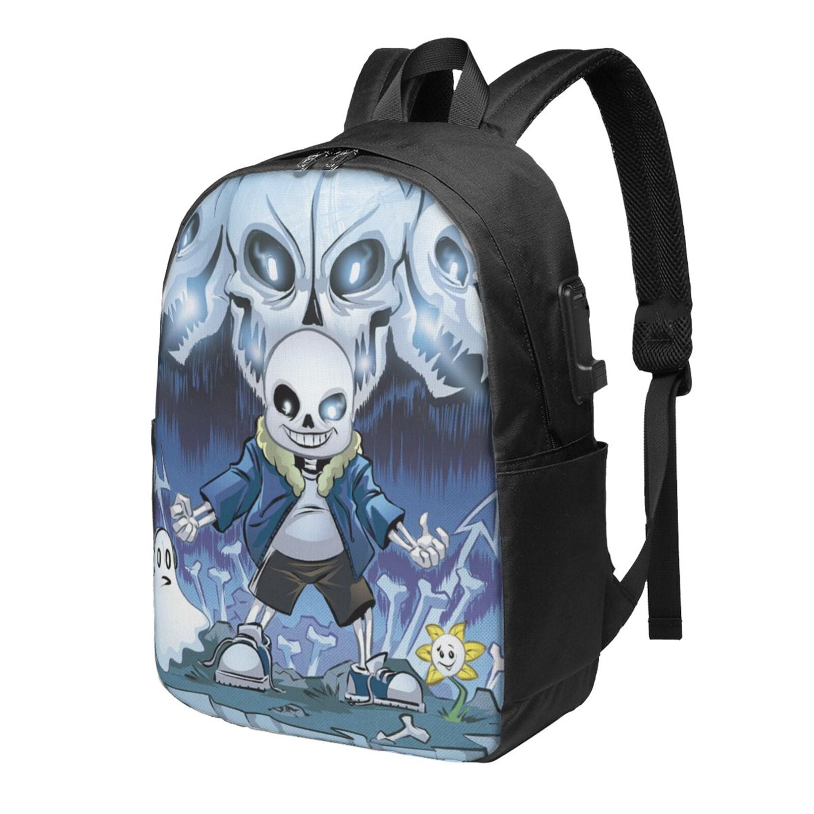Undertale Sans Cartoon Backpack Laptop Daypack School Bag Bookbag ...