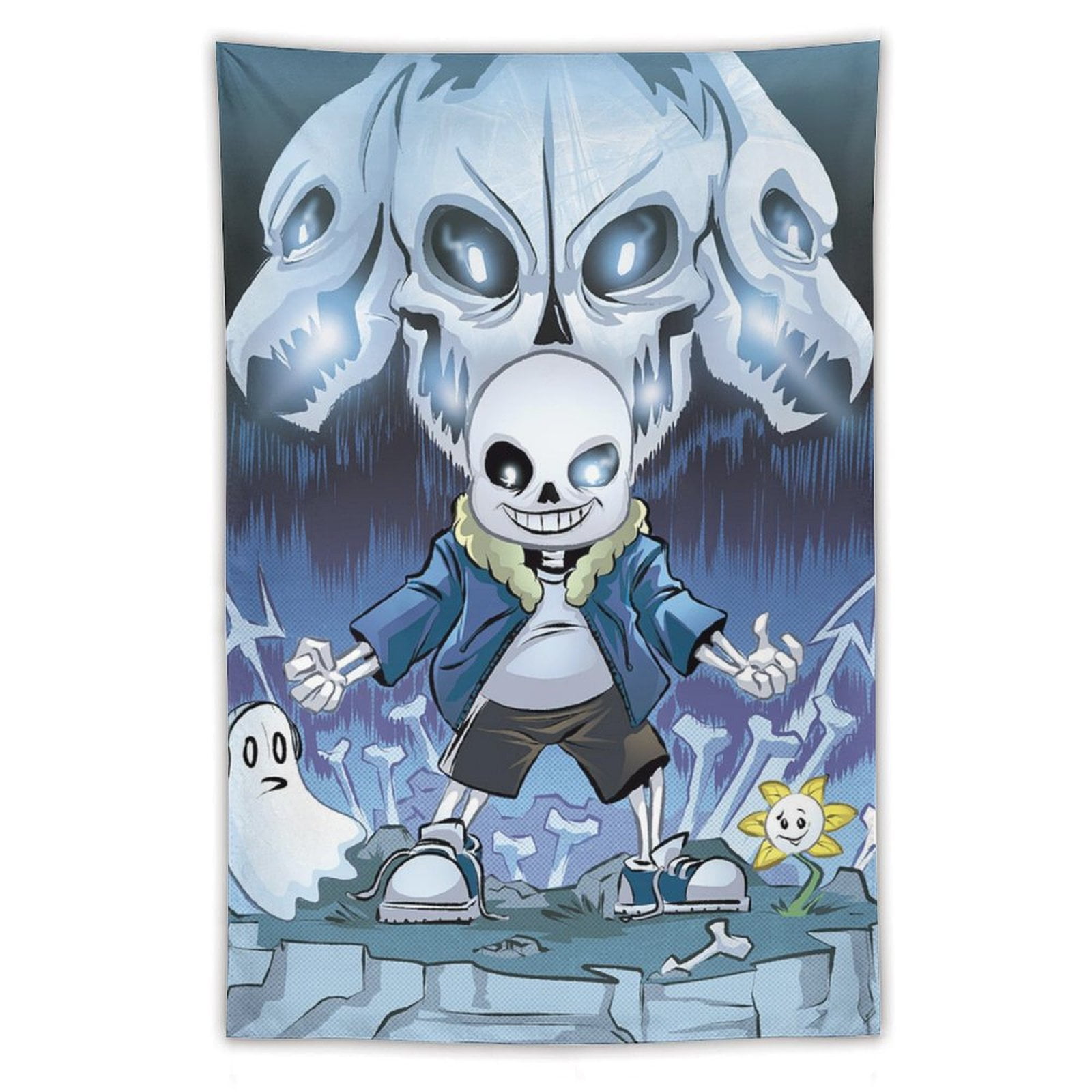 Undertale Sans Cartoon Tapestry Luxury Wall Hanging Tapestries Decor ...