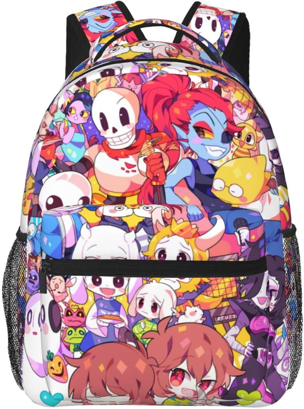 Undertale Sans Casual 17 Inch Shoulder Bookbag Backpack Knapsack Travel ...