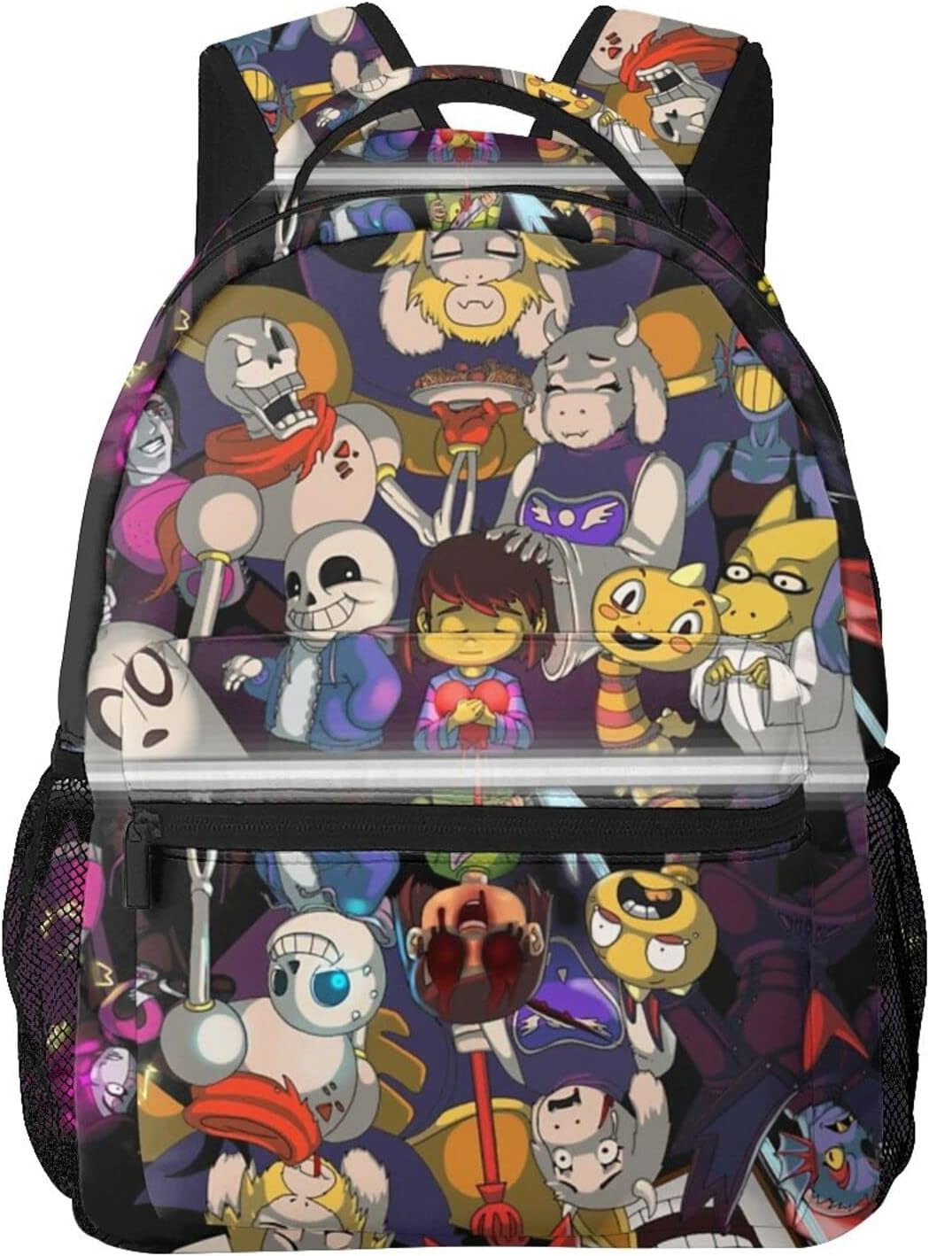 Undertale Sans Casual 17 Inch Shoulder Bookbag Backpack Knapsack Travel ...