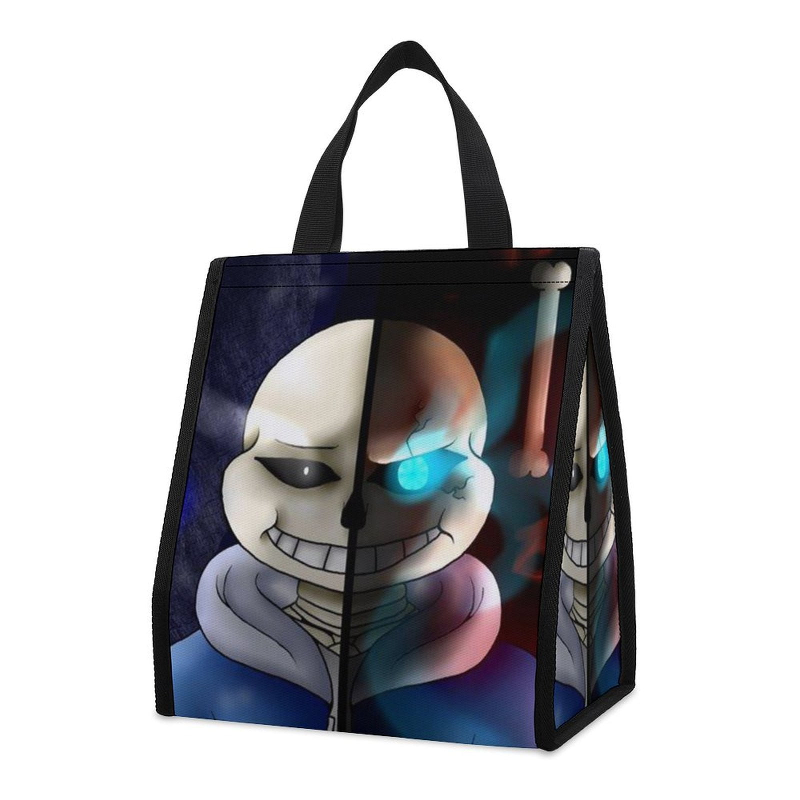 Undertale Sans Character Portable Lunch Bag Folding Insulated Lunchbag ...