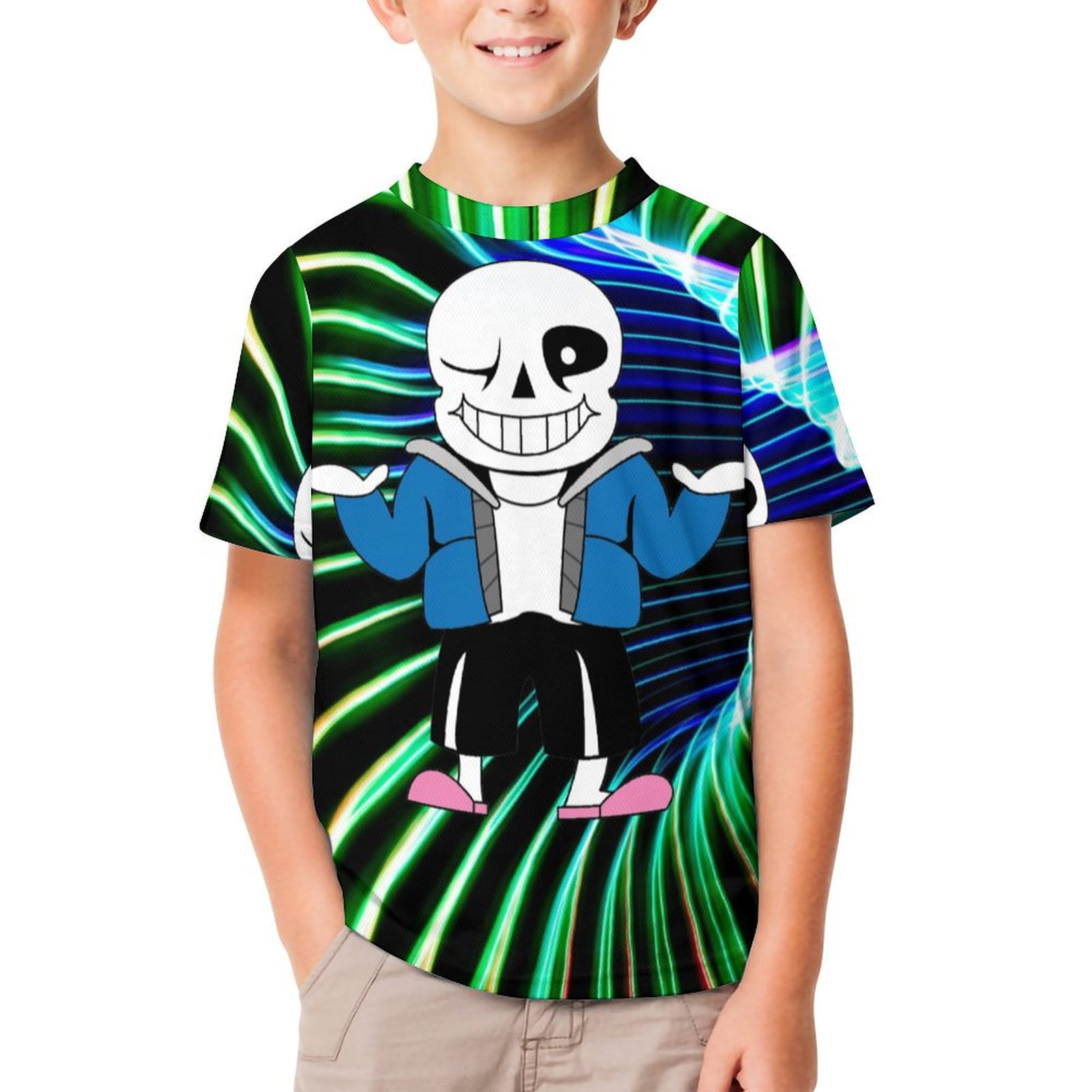 Undertale Sans Children's T-Shirt Short Sleeve T-Shirt Breathable ...