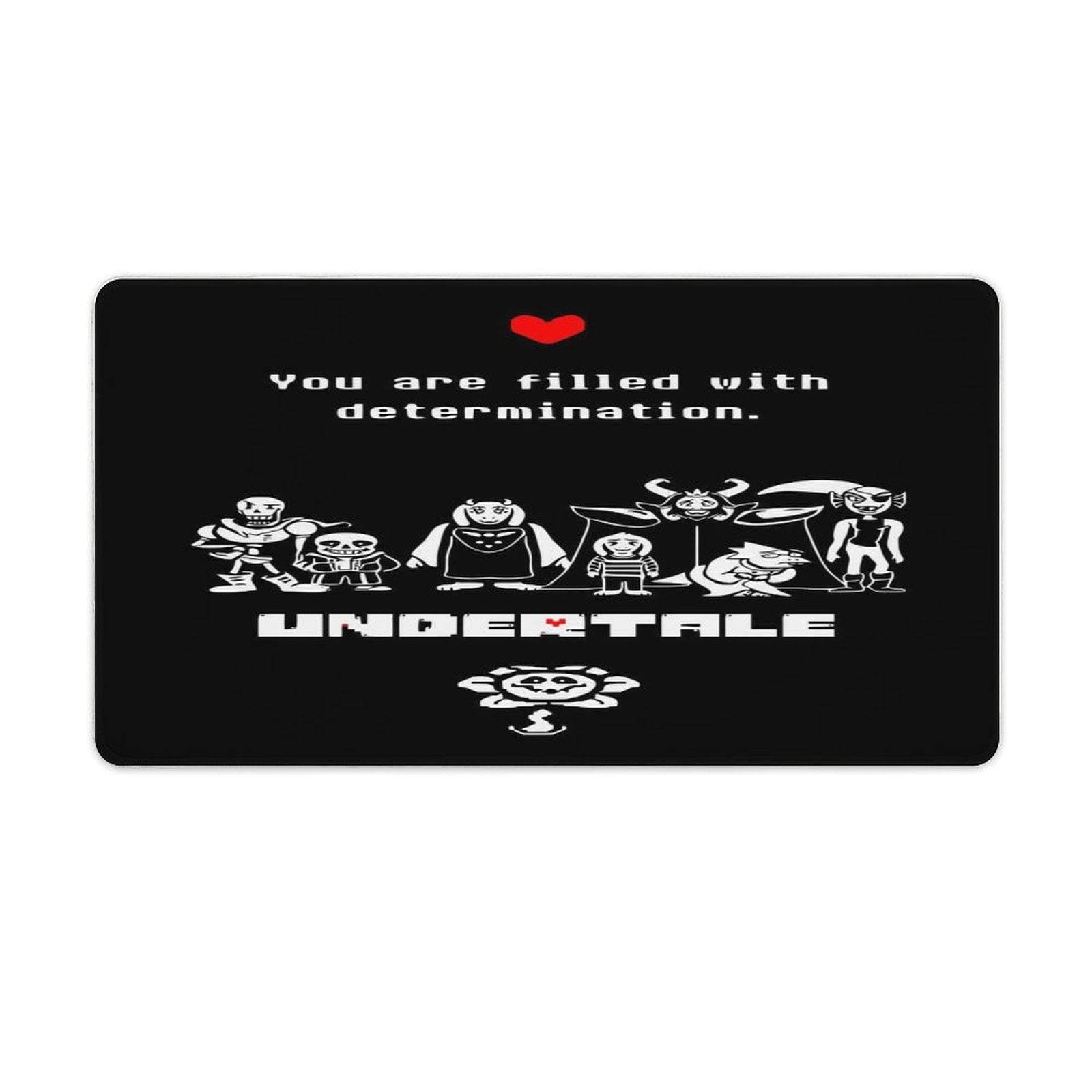Undertale Sans Computer Mouse Mat with Anti-Slip Rubber Base Anti-Fray ...