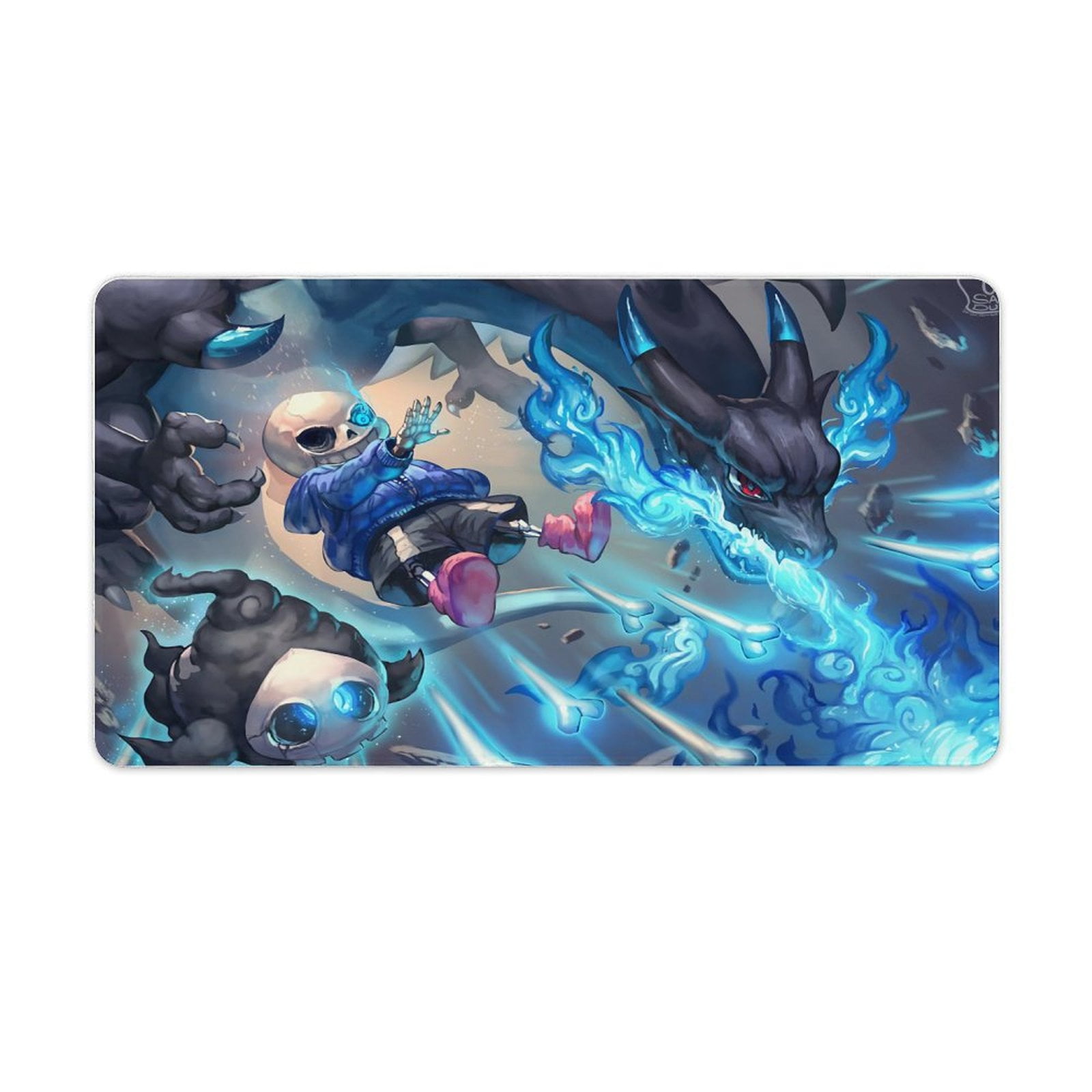 Undertale Sans Computer Mouse Mat with Anti-Slip Rubber Base Anti-Fray ...