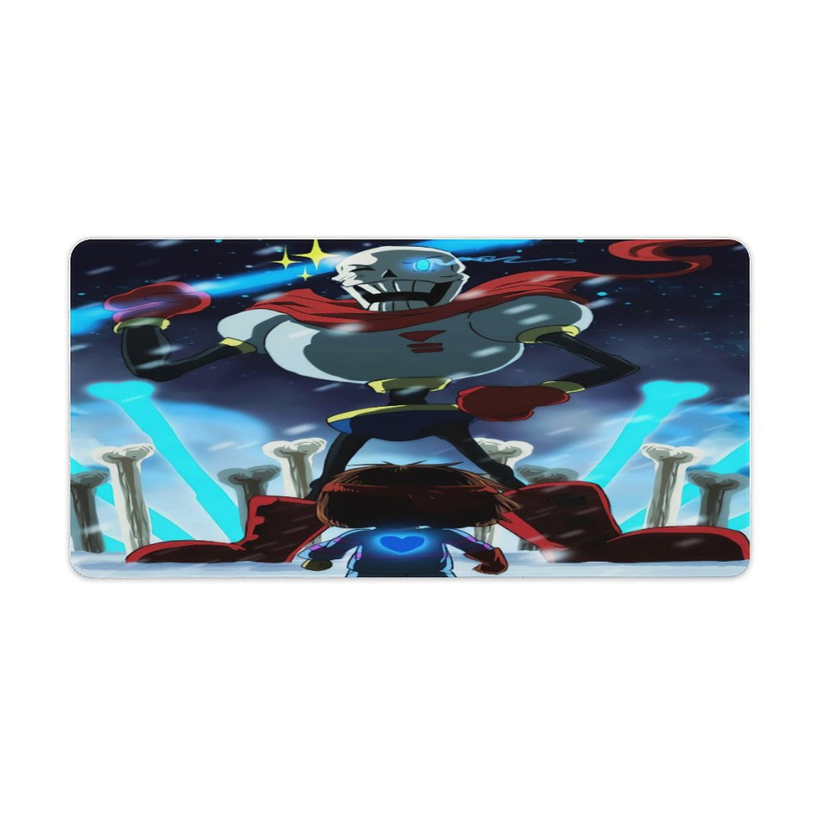 Undertale Sans Computer Mouse Mat with Anti-Slip Rubber Base Anti-Fray ...