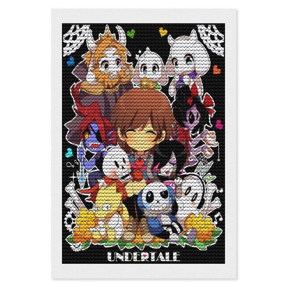 Undertale Sans Diamond Art Kits for Adults Kids,DIY 5D Round Full Drill ...